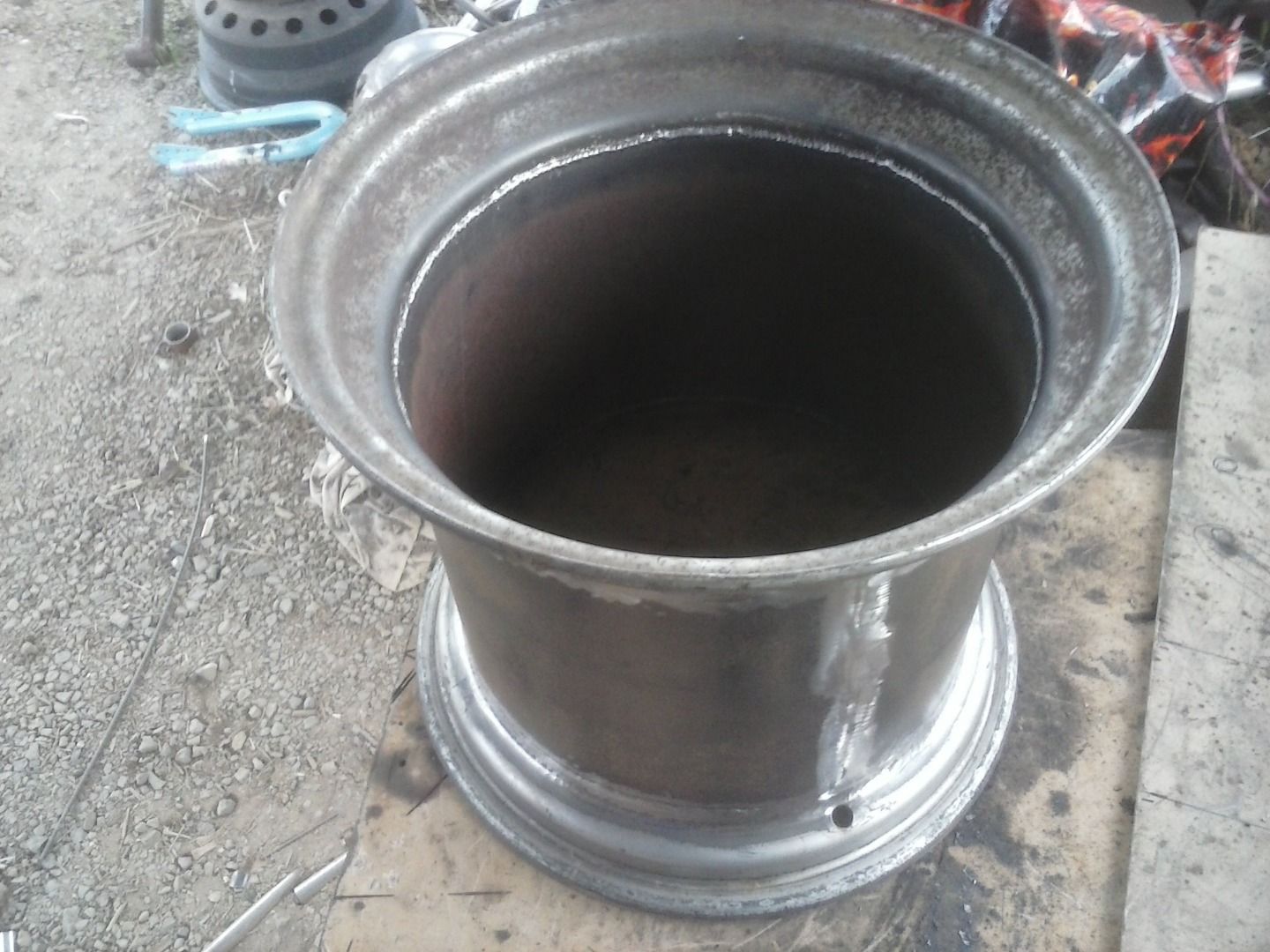 Making Wide Bike Wheel Hubs and Joining Them to Car Rims. PART 2! : 6 ...