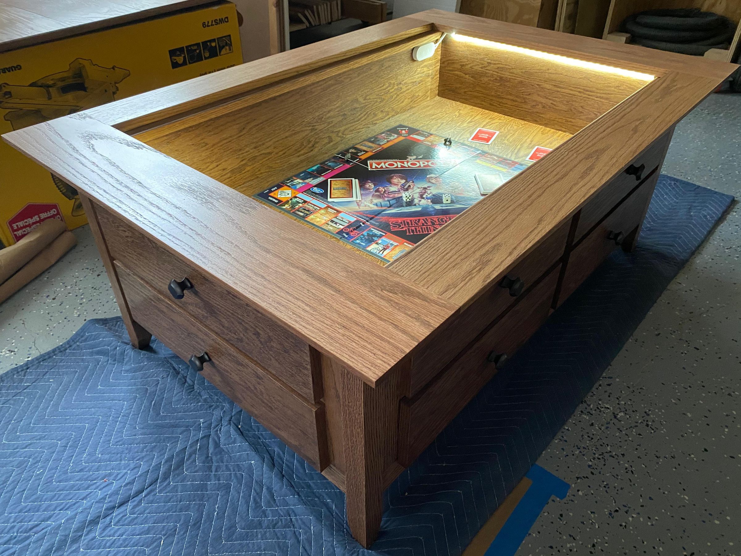 Gaming Coffee Table With Hidden Gaming Area : 4 Steps (with Pictures ...