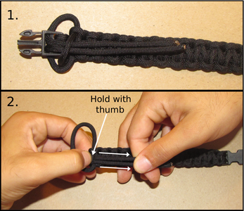 How to Make a Single Color Survival Bracelet/paracord Bracelet With ...