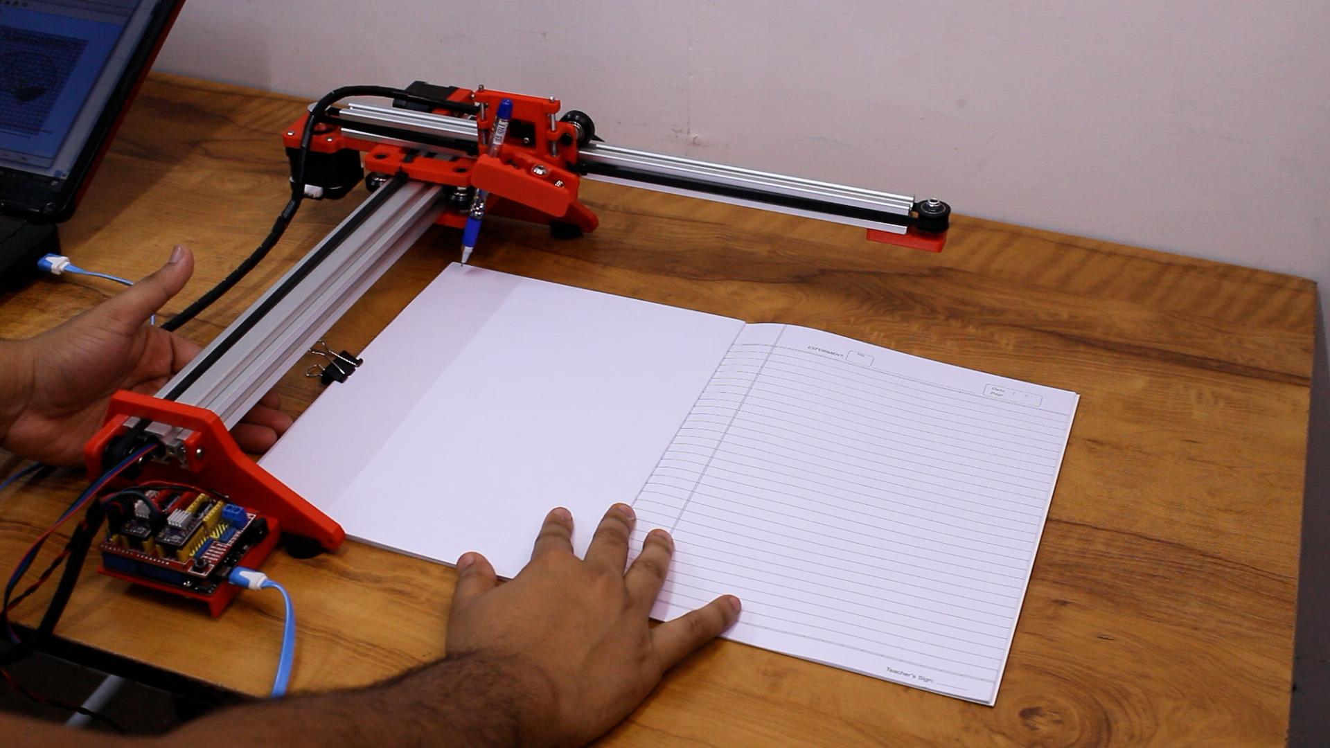 DIY Homework Writing Machine Using Arduino - 2D Pen Plotter : 11 Steps ...