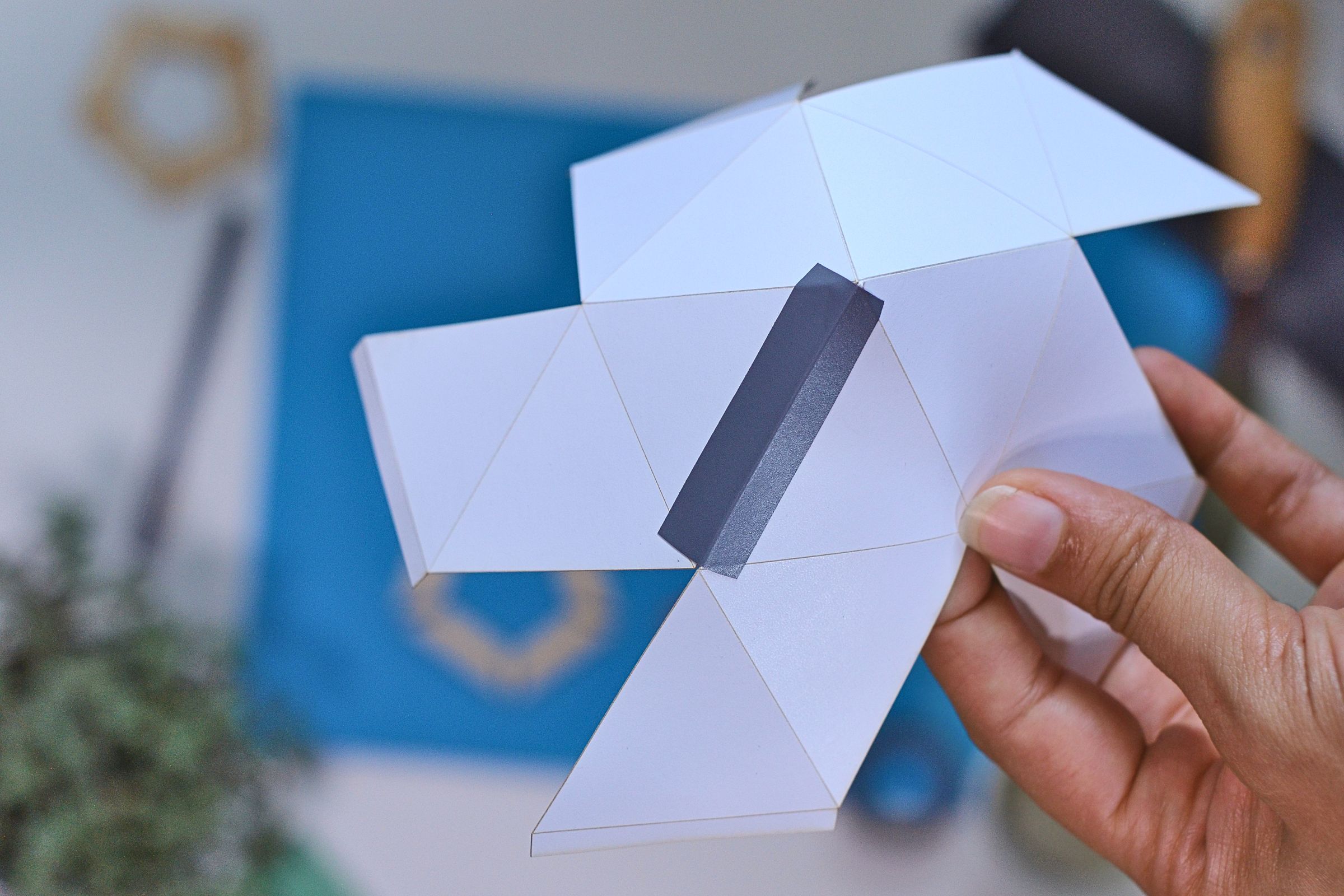 Geometric Concrete Planters Made With Paper Molds : 10 Steps (with ...