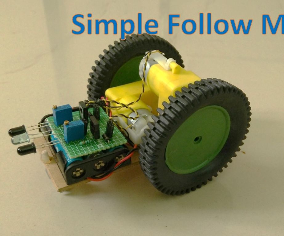 A Follow Me Robot With Simple Circuit With Pictures Instructables