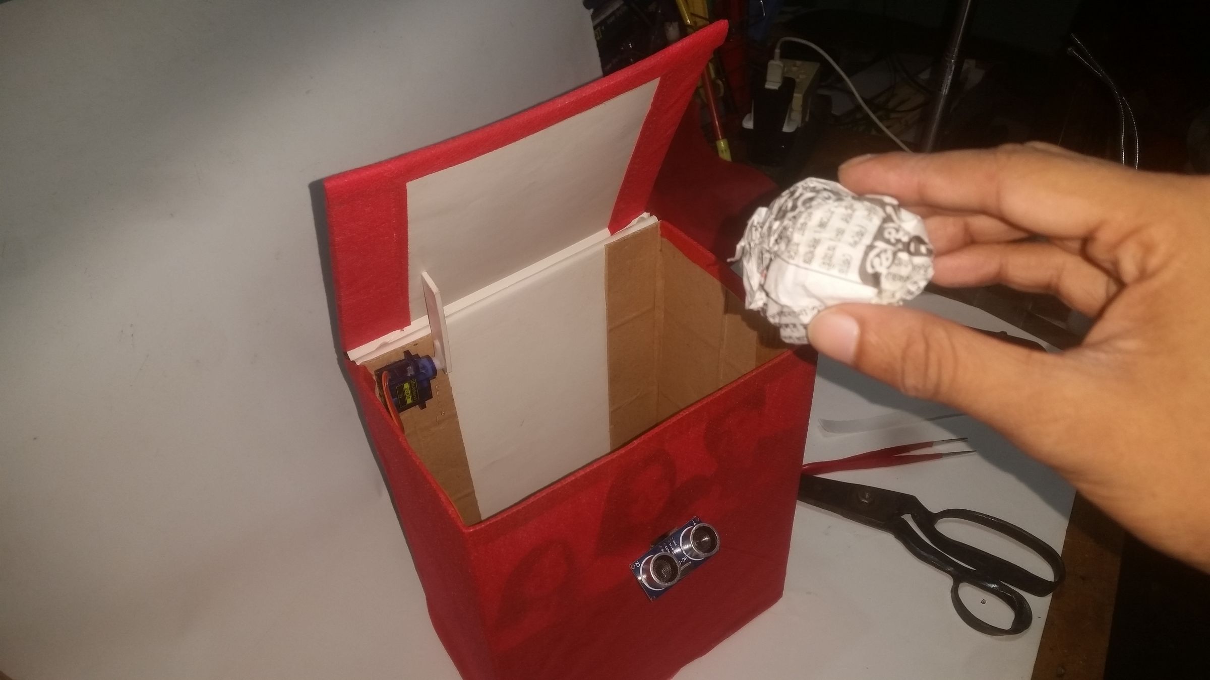 TRASH-BOT. (Arduino Auto Open Close Trash Bin) : 6 Steps (with Pictures ...