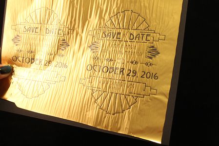 DIY Gold Foil Printing for Invitations and Envelope Liners : 5 Steps ...