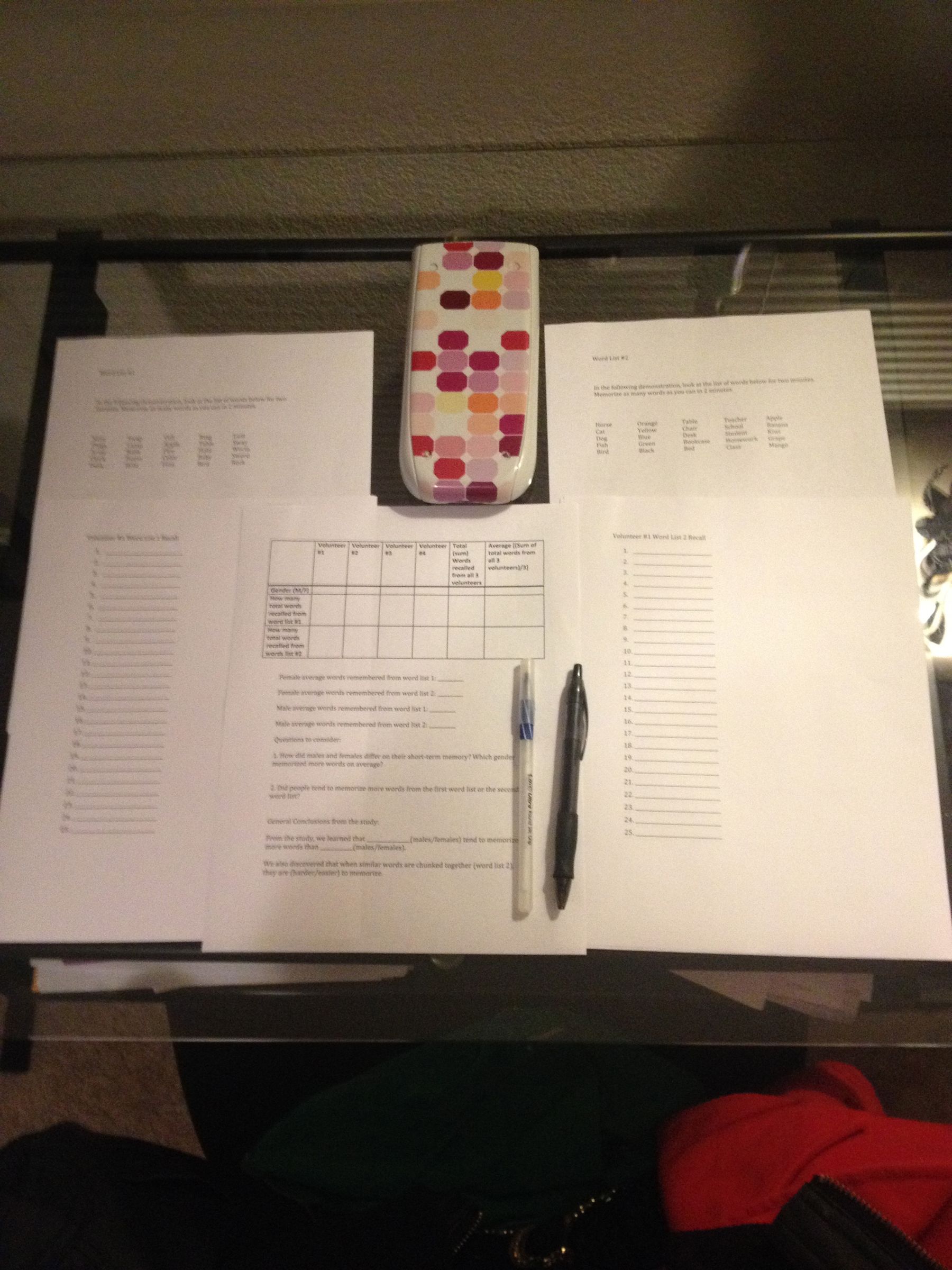 How to Do a Psychology Short-Term Memory Experiment : 13 Steps ...