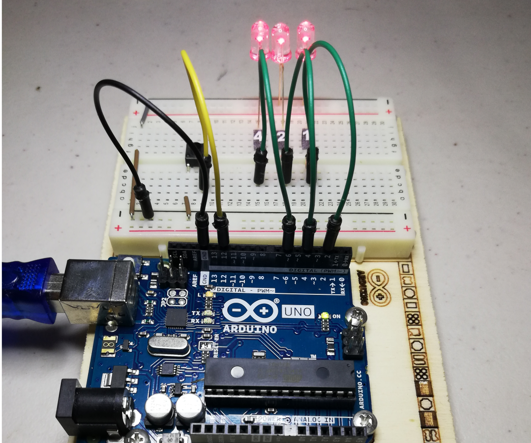 Arduino Binary Dice 4 Steps Instructables