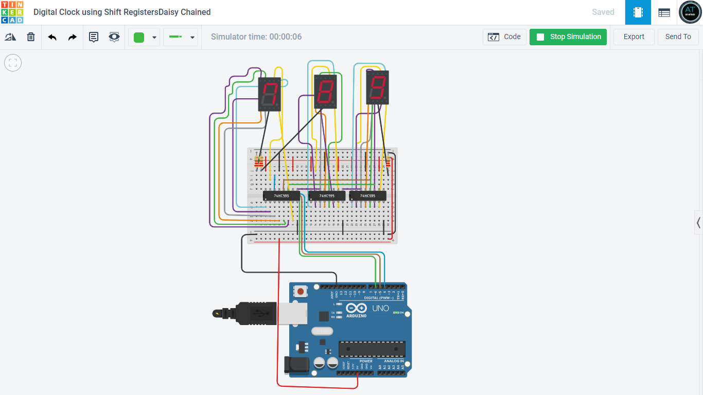 Using Multiple Shift Registers for Multiple 7 SEGMENT Display With Arduino : 5 Steps - Instructables