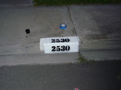 Paint Your House Address on the Curb : 5 Steps (with Pictures ...