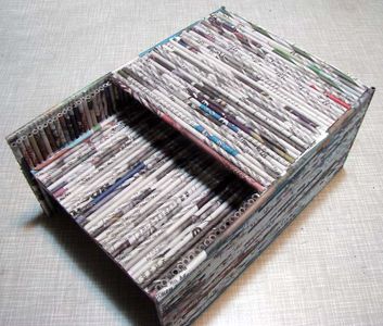 Recycled Newspaper Box With Hidden Drawer (with Pictures) - Instructables