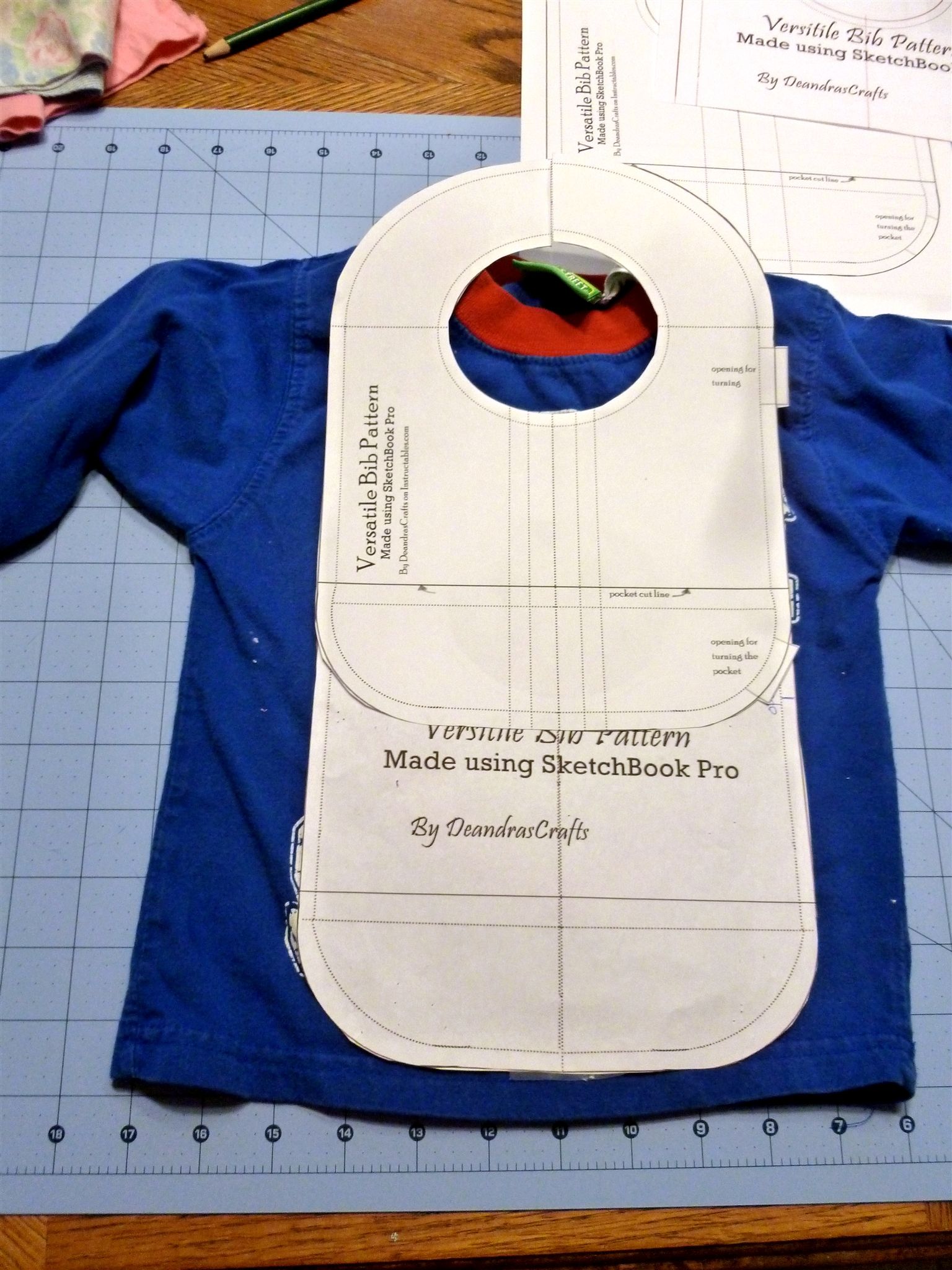 Recycled Clothes Bib With Versatile Pattern : 7 Steps (with Pictures ...