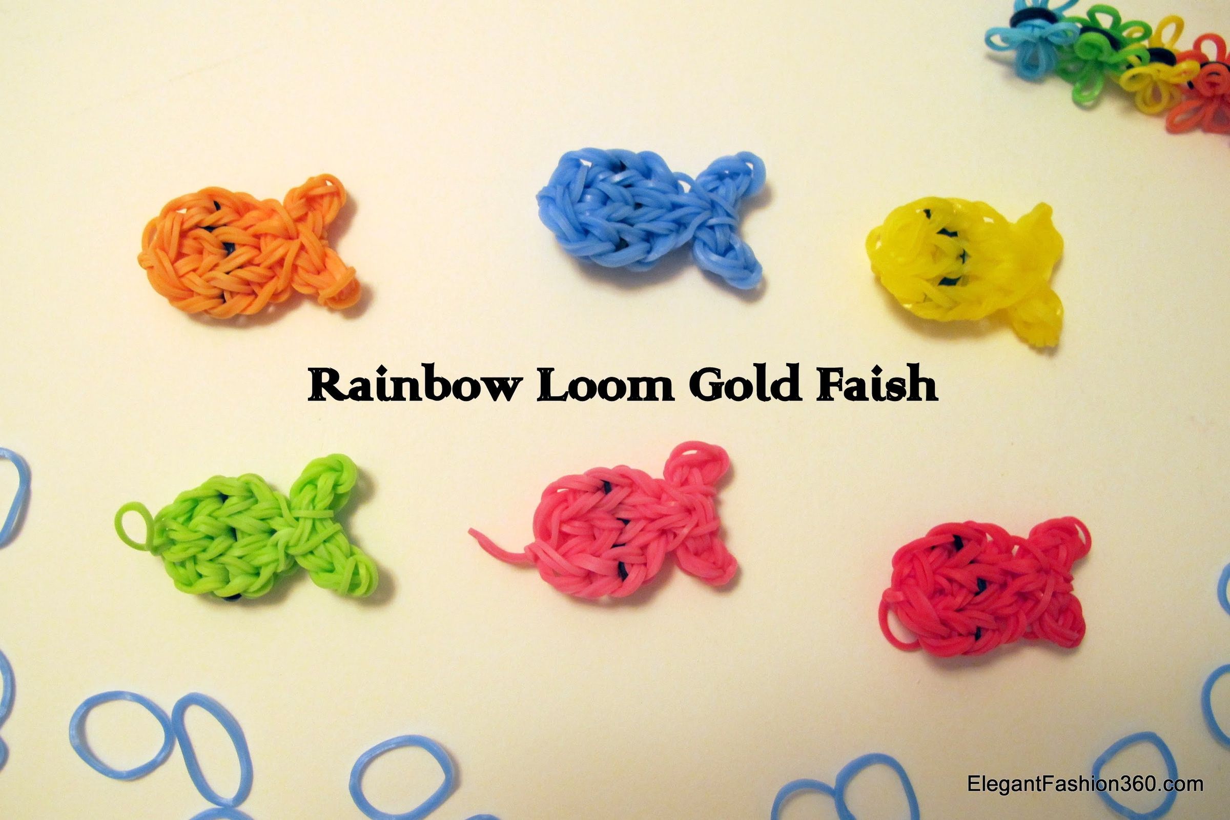 Rainbow Loom Goldfish Charm : 19 Steps (with Pictures) - Instructables