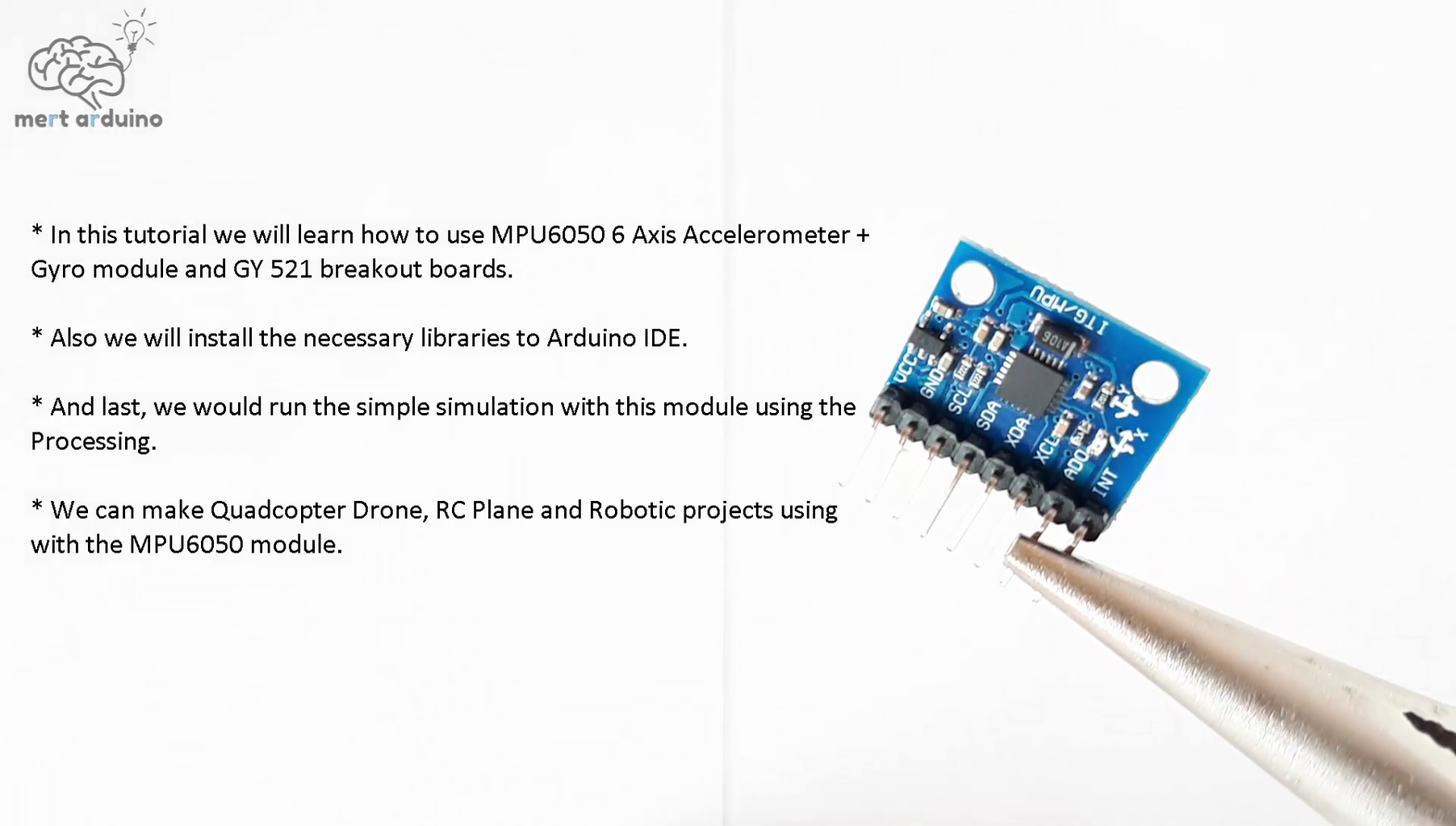 Arduino Mpu6050 Gy521 6 Axis Accelerometer Gyro 3d Simulation With Processing 7 Steps
