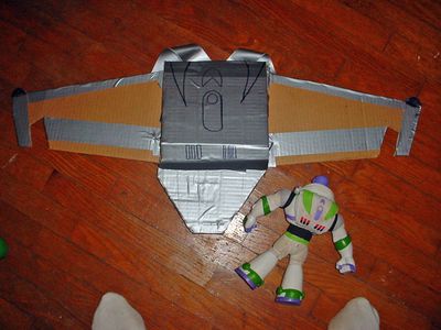 Cardboard Buzz Lightyear Jet Pack With Retractable Wings in 30 Minutes ...
