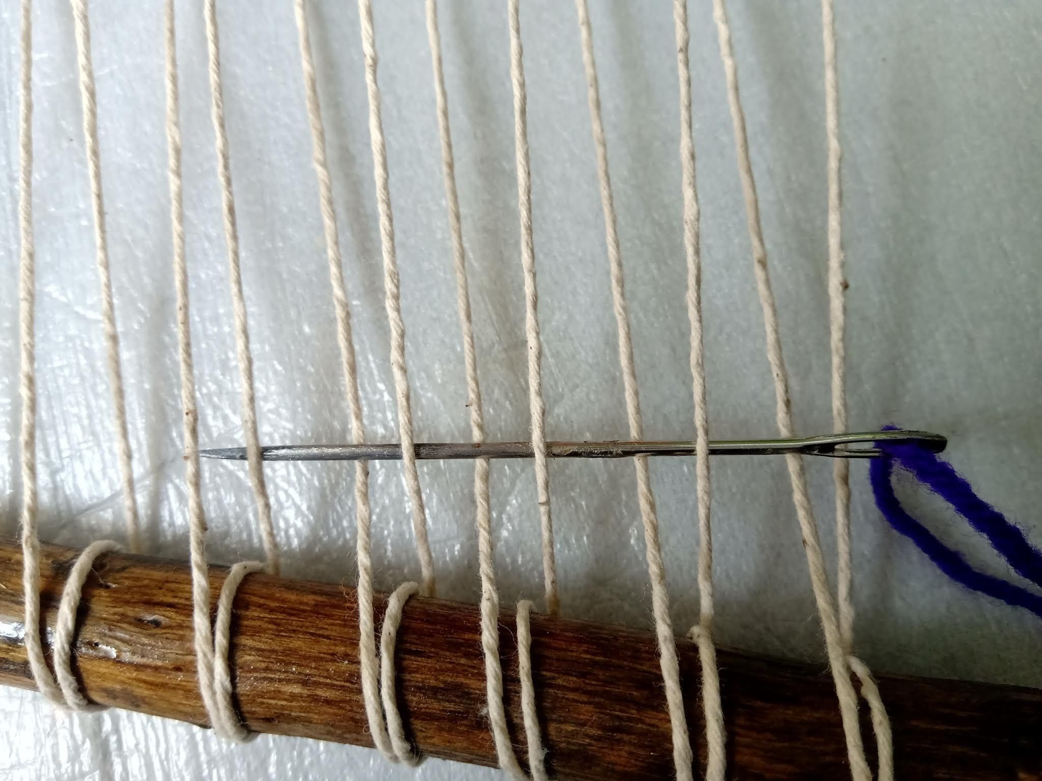 Wood & Yarn (Full & Partial Branch Weaving, Tiny Birds) - Home Decor ...