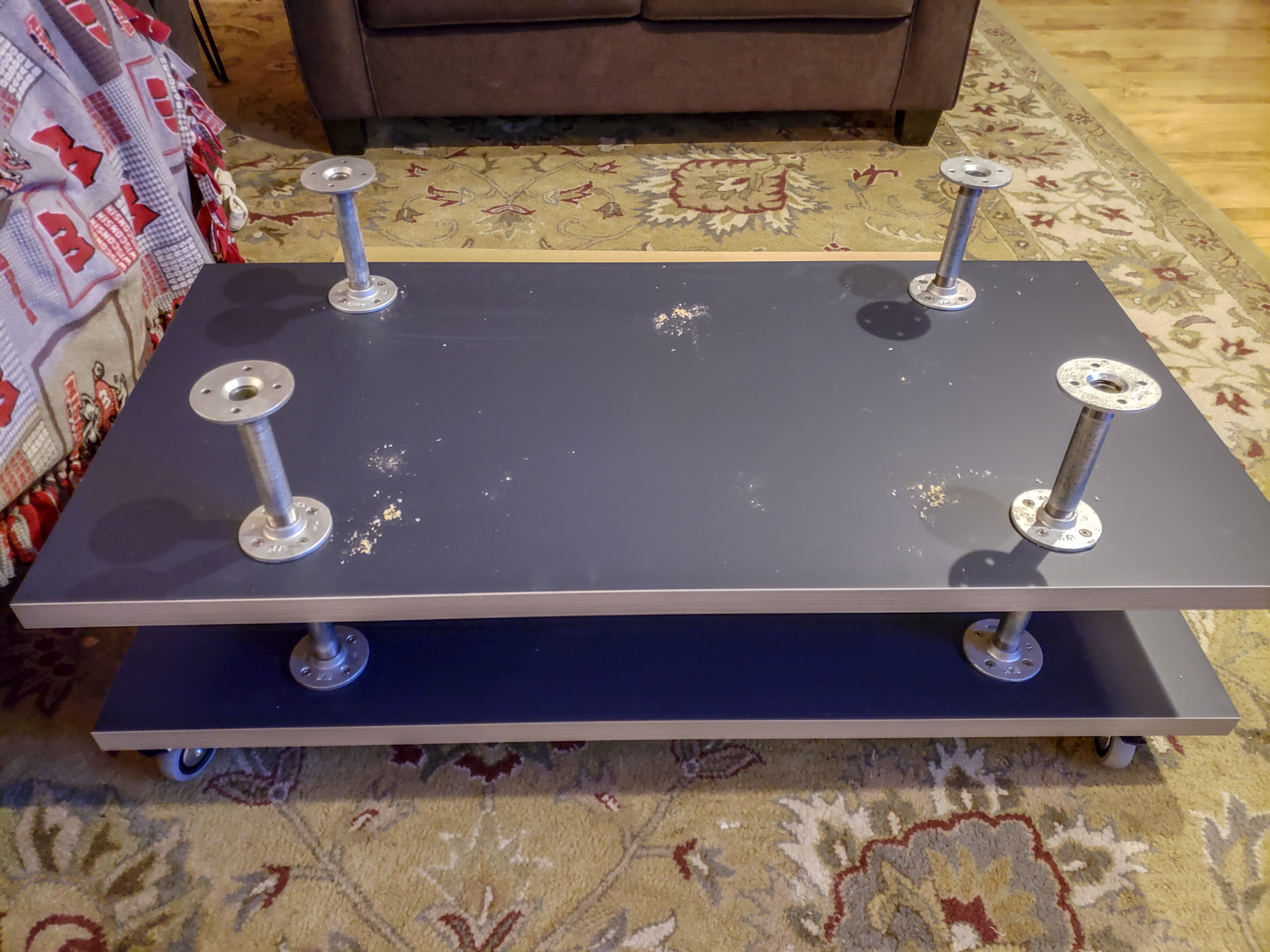 IKEA Tabletop Pipe Riser Multi-Level Glowforge Table : 4 Steps (with ...