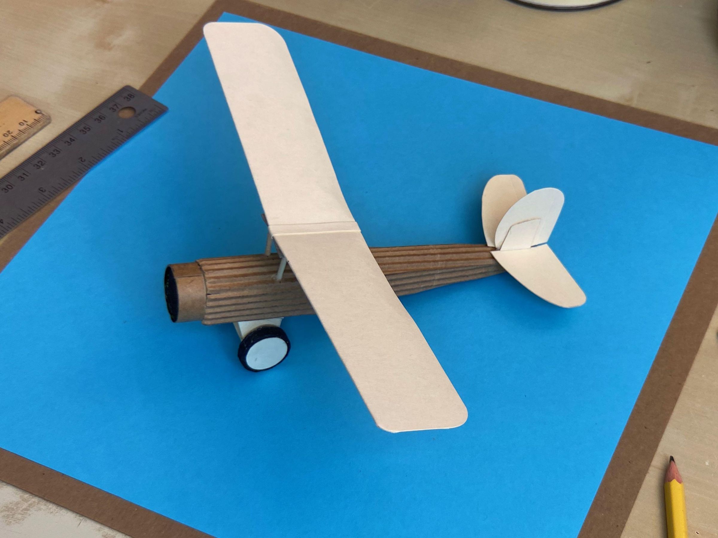 Cardboard Cruiser Card Stock Airplane : 8 Steps (with Pictures ...