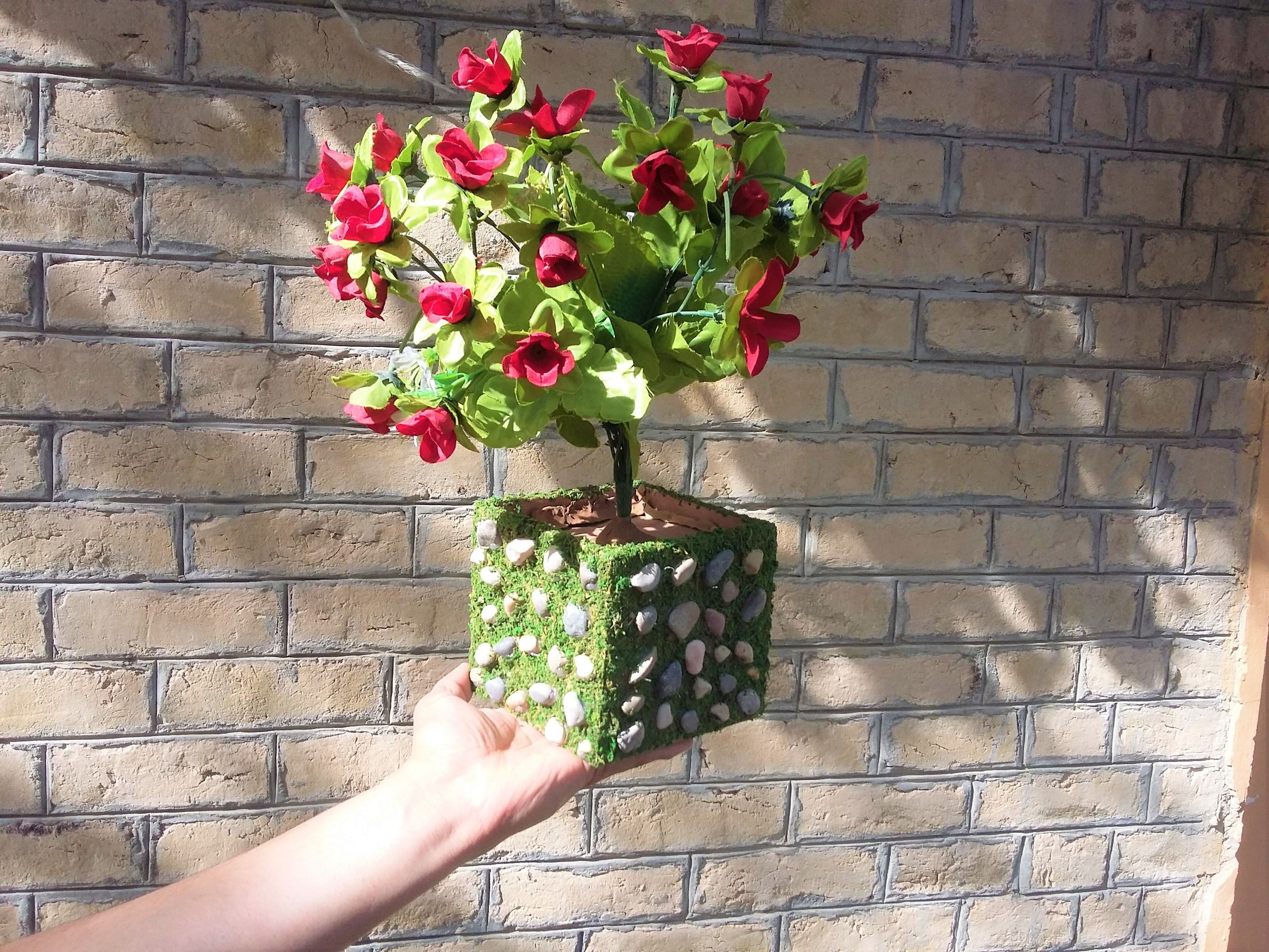 How to Make Flower Pot From Cardboard|Pebbles Cardboard Flower Pot|Easy ...