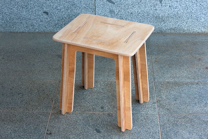Simple Knock Down Stool Made From Plywood (flat Pack) : 3 Steps (with Pictures) - Instructables