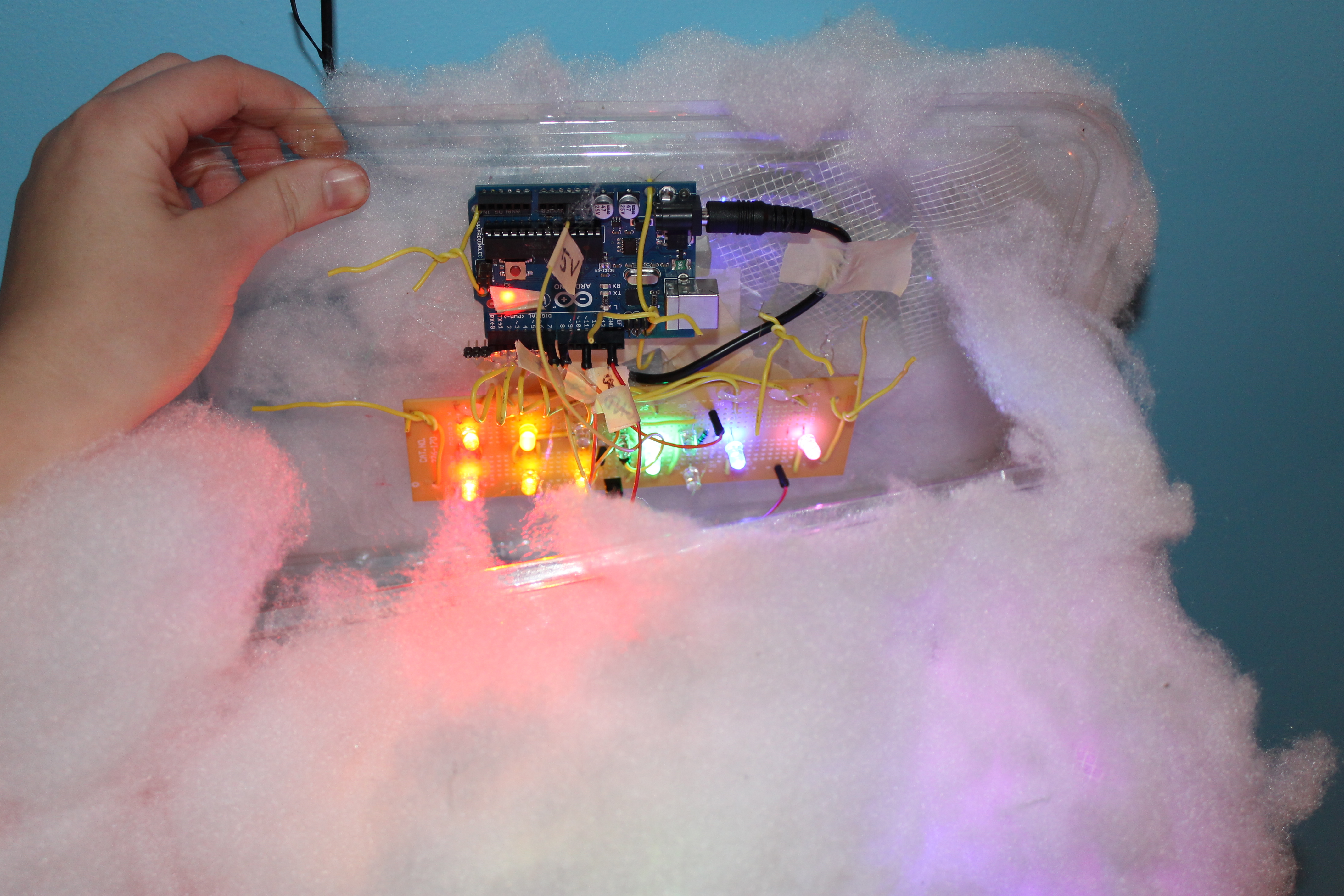 IR Remote Controlled Color Changing Cloud (Arduino) : 3 Steps (with Pictures) - Instructables