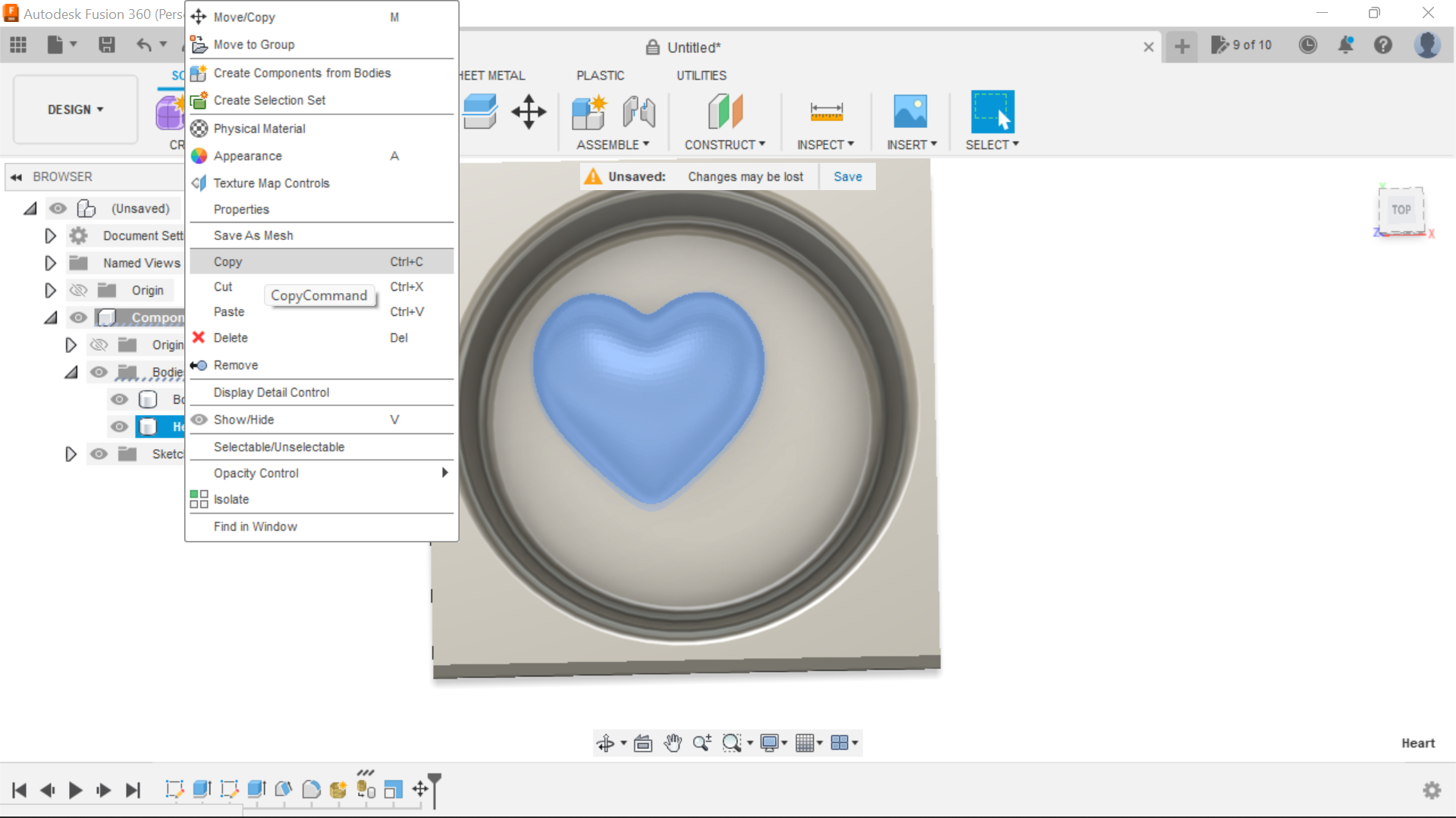 2 Hearts in Oak Flooring Off-Cut With Fusion 360 : 7 Steps (with ...