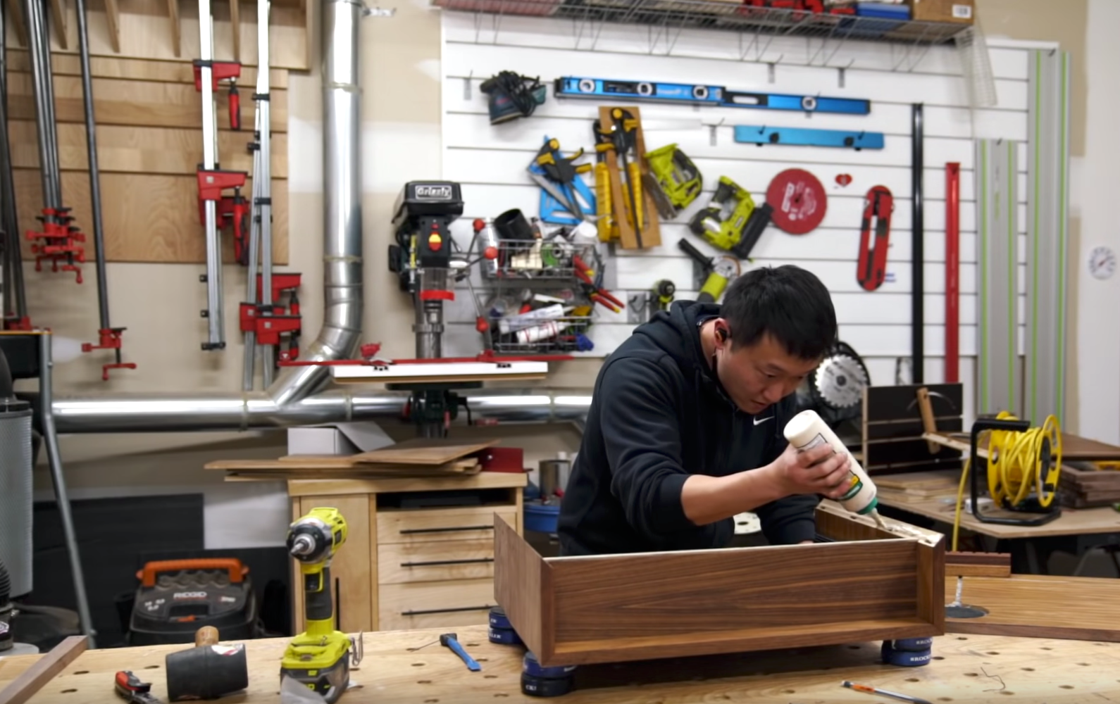 Modern Nightstand / Bedside Table With Cable Management System ...