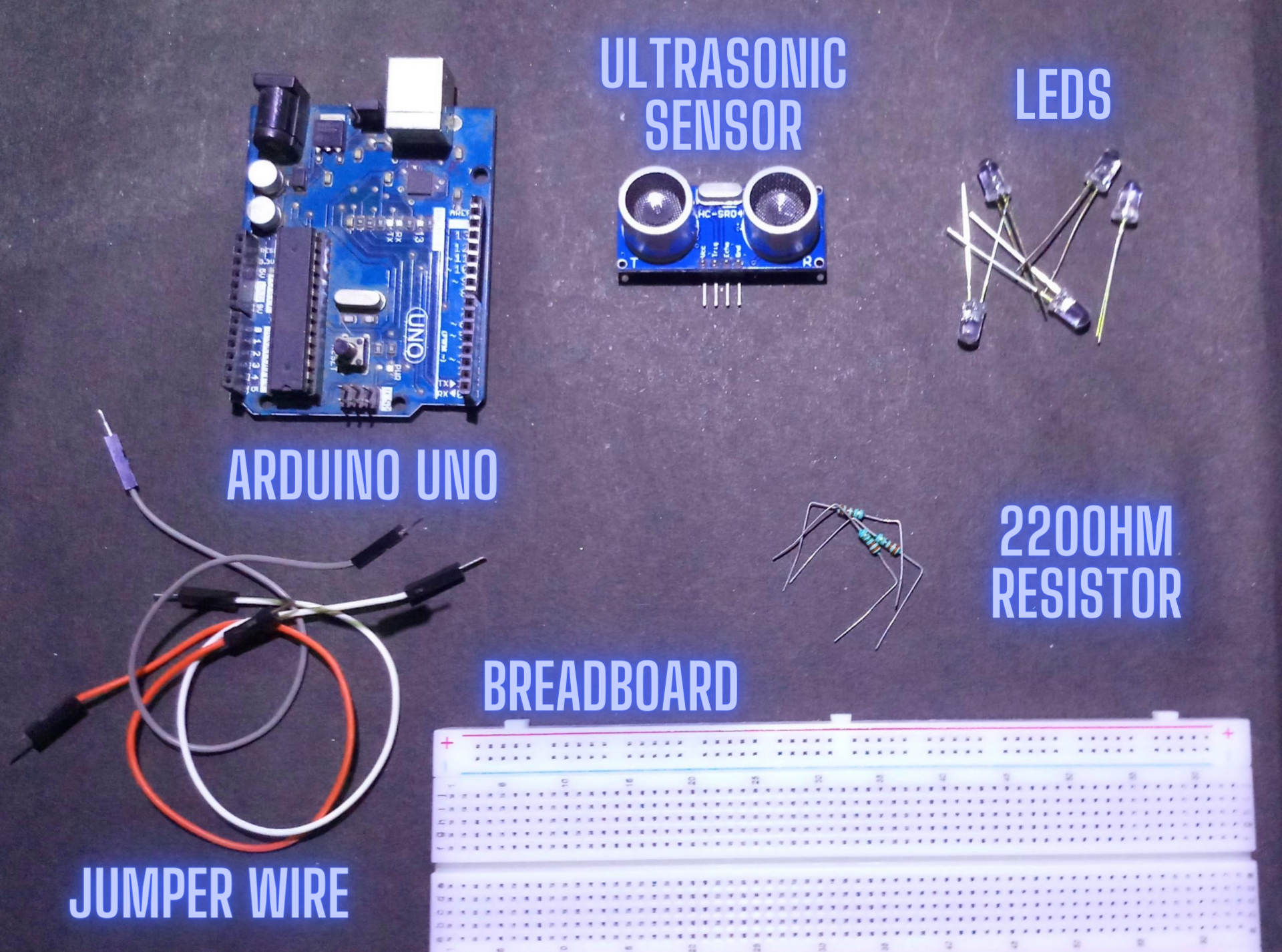 Arduino Ultrasonic Sensor HC-sr04 Led + Distance Measure Projects. : 6 ...