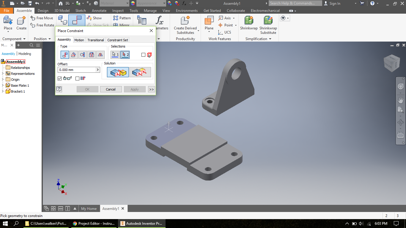 How to Create an Assembly in Inventor : 20 Steps - Instructables