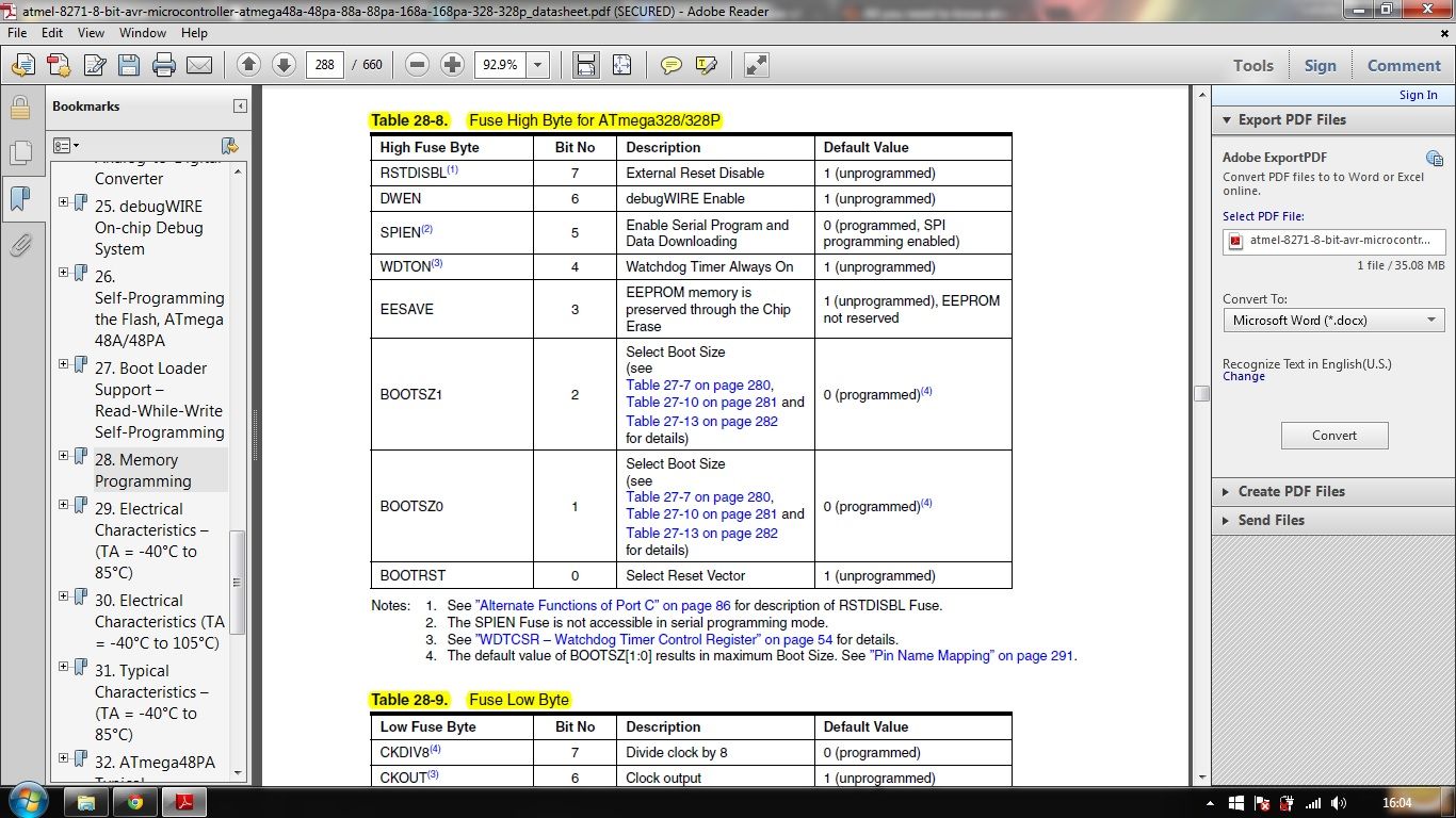 How to Change Fuse Bits of AVR Atmega328p - 8bit Microcontroller Using ...