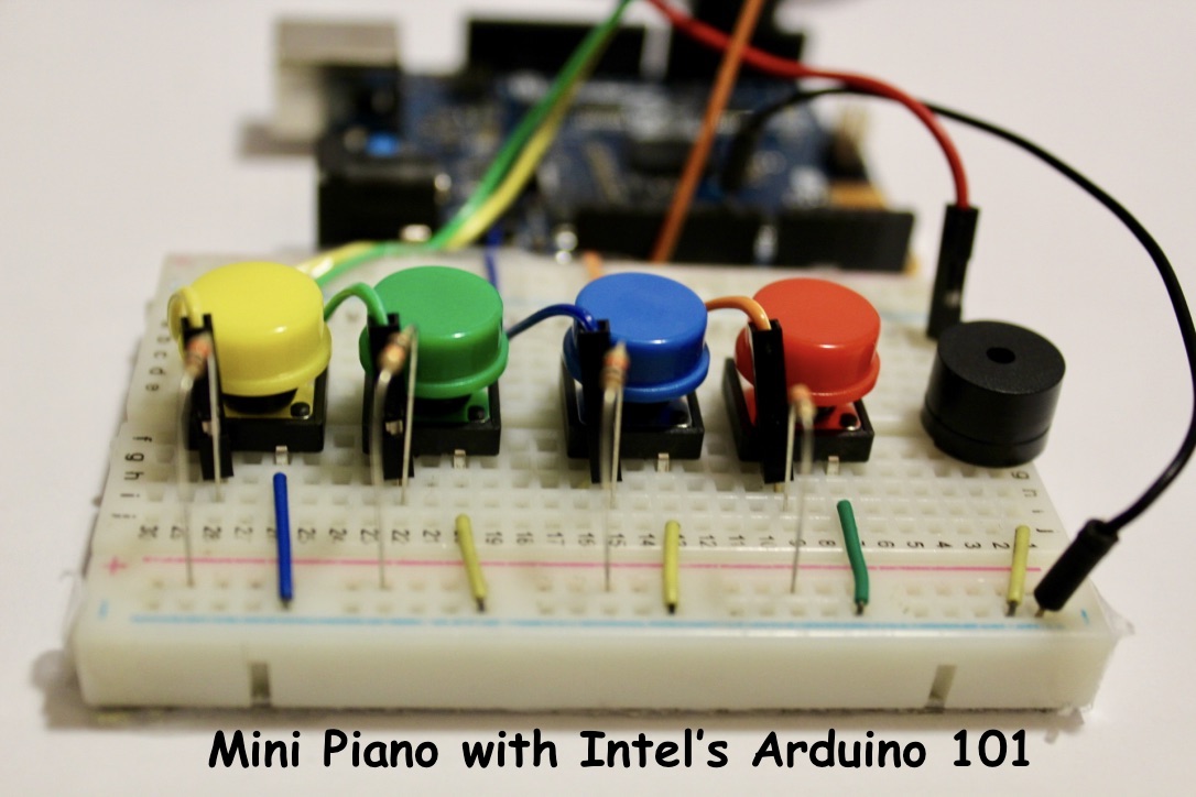 Mini Piano With Arduino 101 : 6 Steps (with Pictures) - Instructables