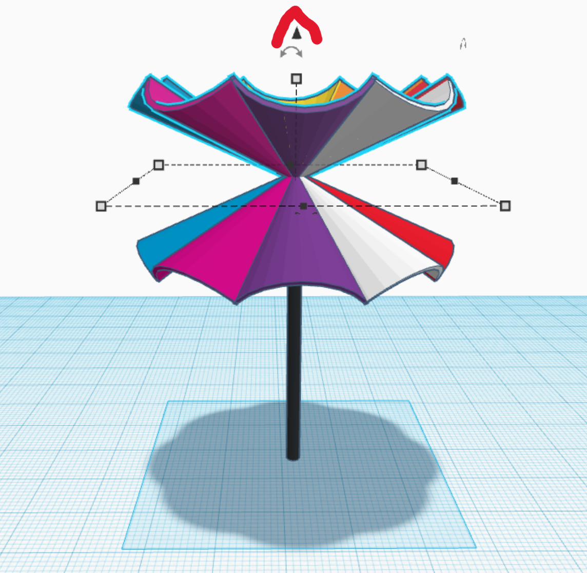 Creating a Colorful Umbrella With Tinkercad : 14 Steps (with Pictures ...
