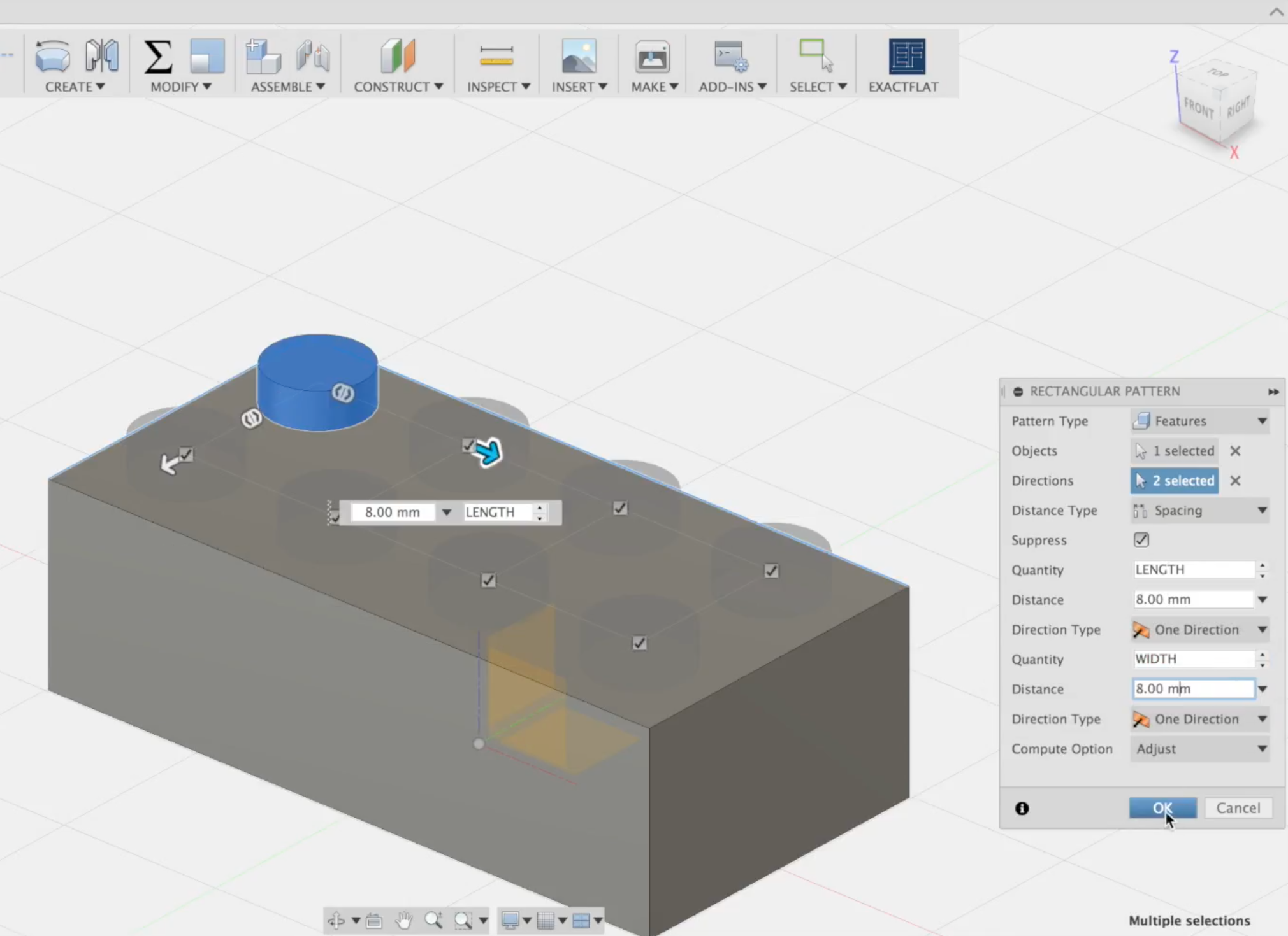 Parametric Lego Bricks in Fusion 360 : 6 Steps (with Pictures ...