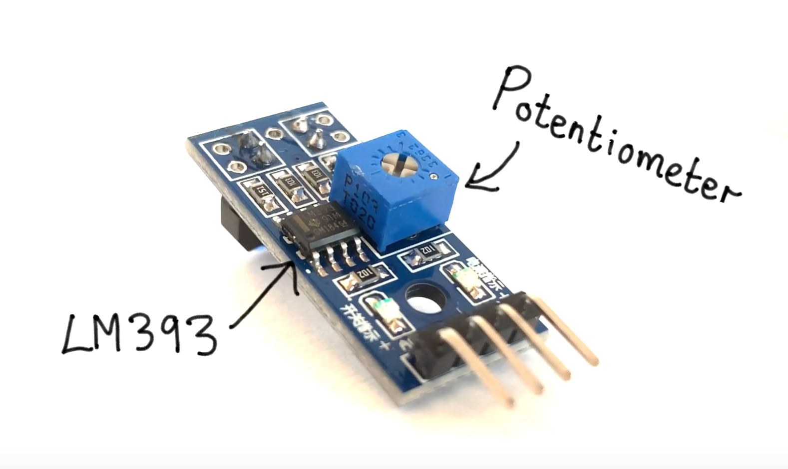 TCRT5000 Infrared Reflective Sensor - How It Works and Example Circuit ...