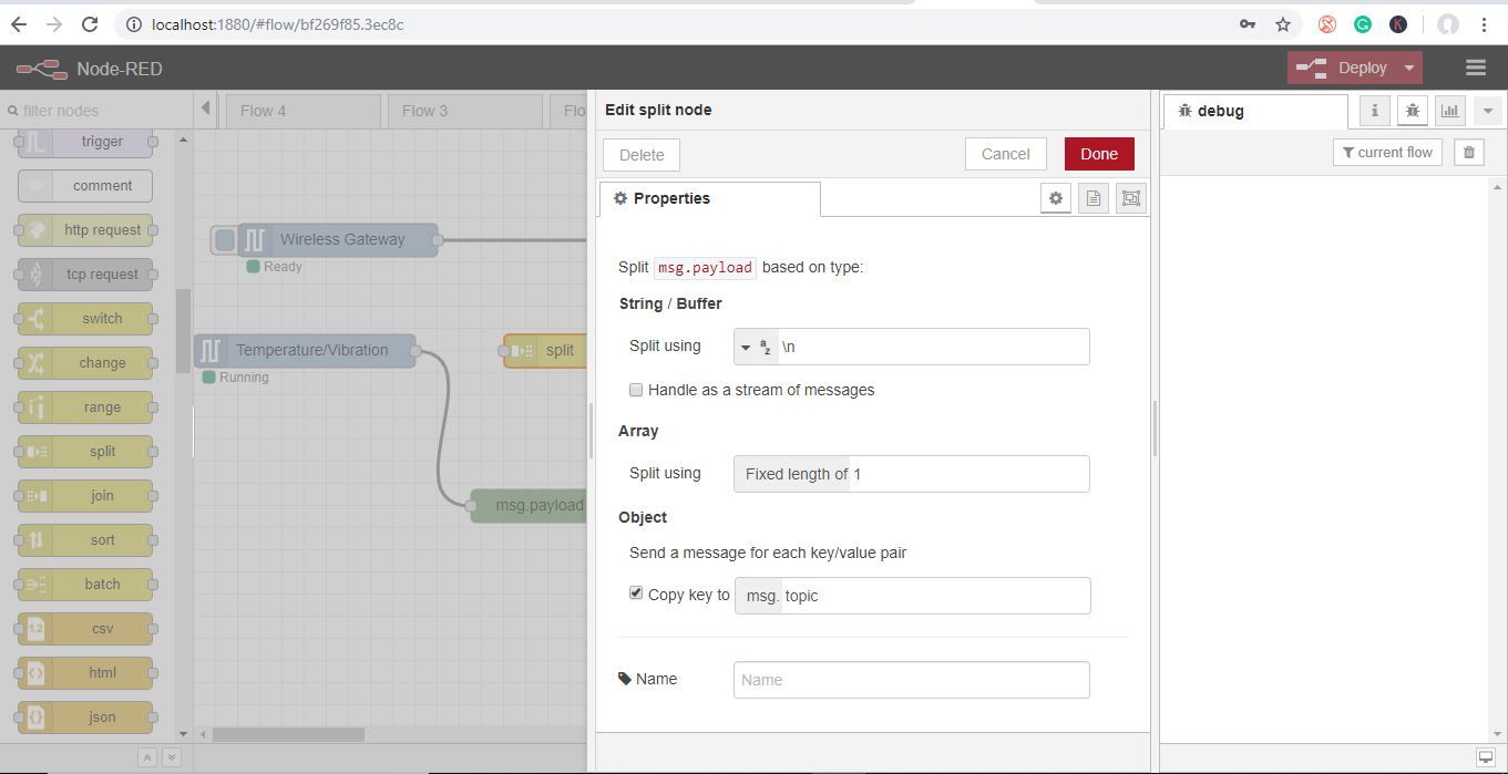 Node-RED With IoT Long Range Vibration and Temperature Sensor : 34 ...