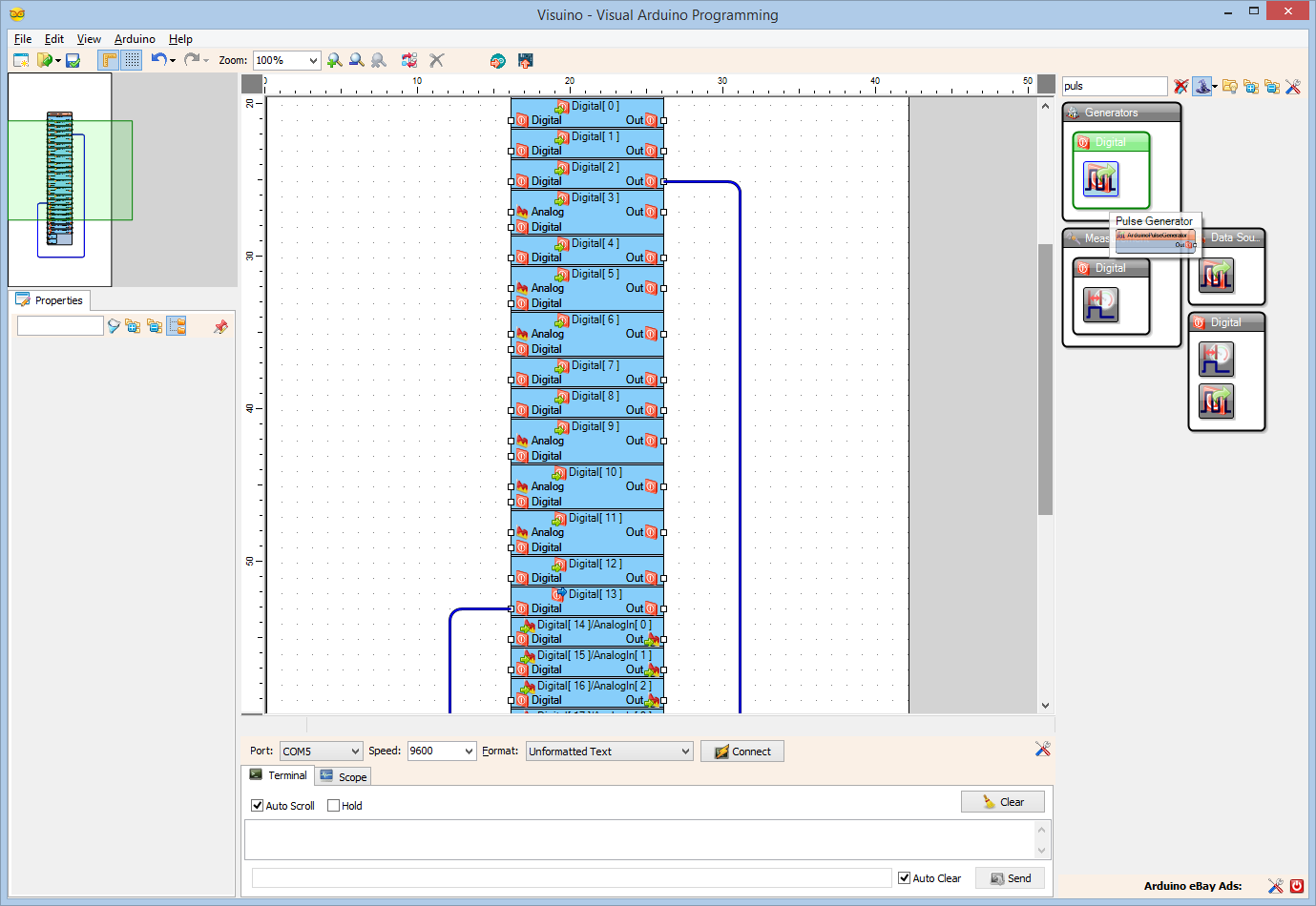 Arduino Nano: Infrared Obstacle Avoidance Sensor With Visuino : 12 ...