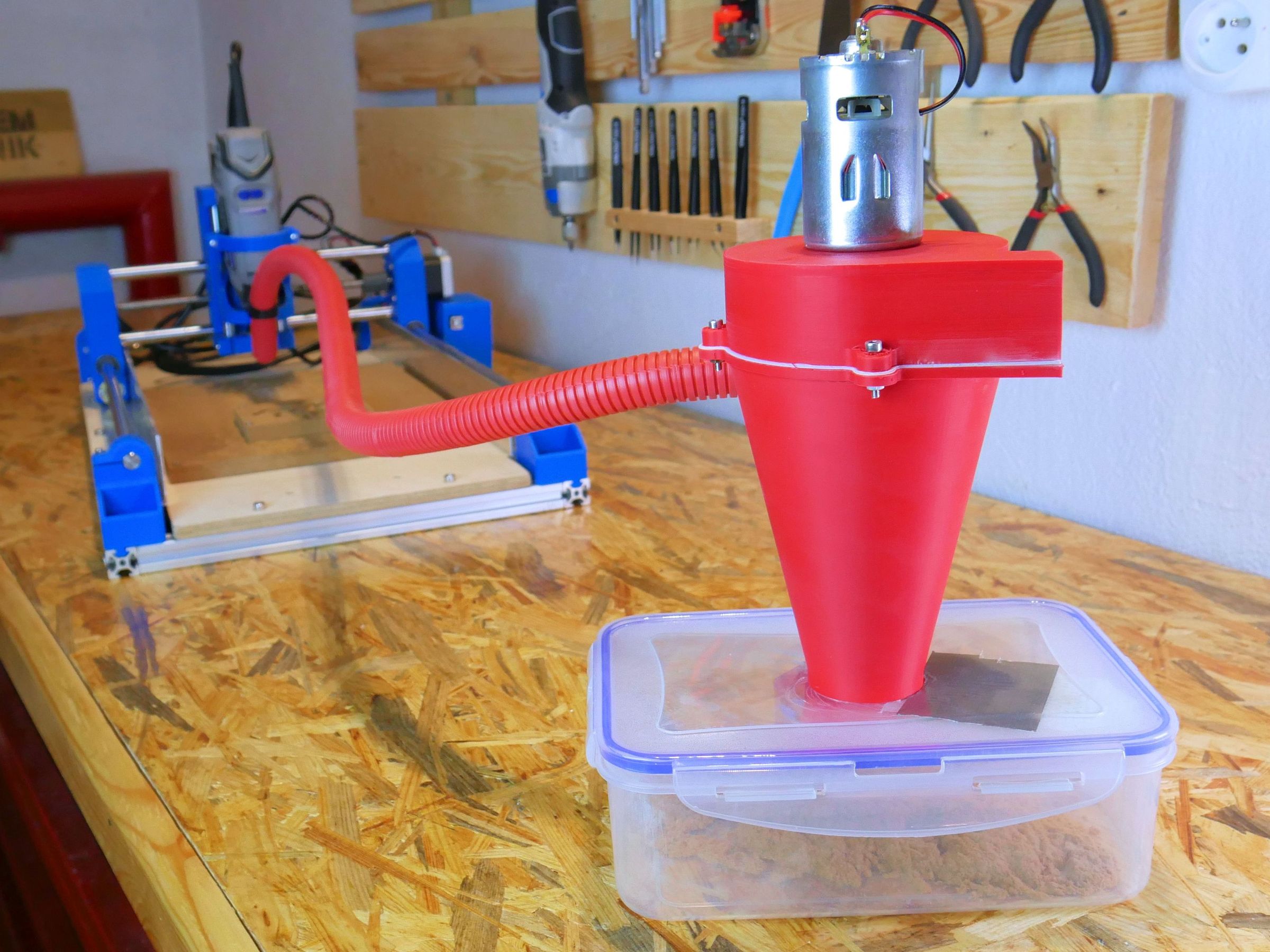 3D Printed Vacuum Cleaner for a CNC Machine : 8 Steps (with Pictures ...