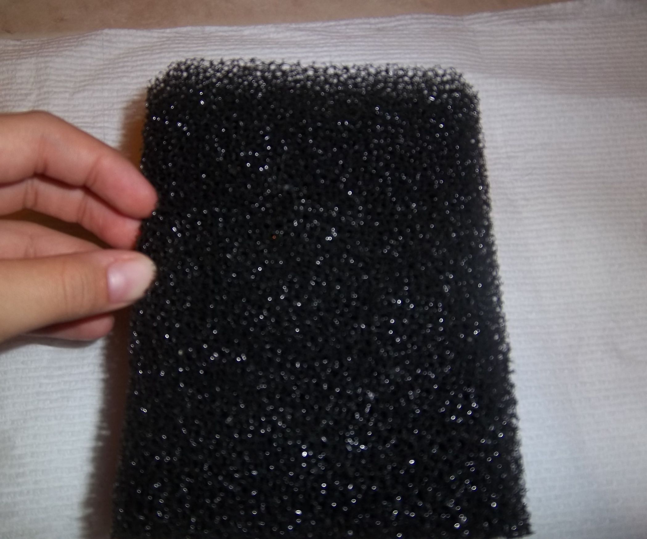 How to Cut a Sponge to Cover Filter Intake : 3 Steps - Instructables