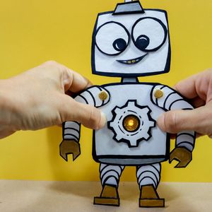 Light-Up Chipboard Robot Toy : 10 Steps (with Pictures) - Instructables