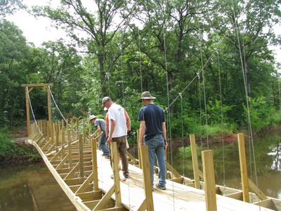 Oklahoma Suspension Bridge : 6 Steps (with Pictures) - Instructables