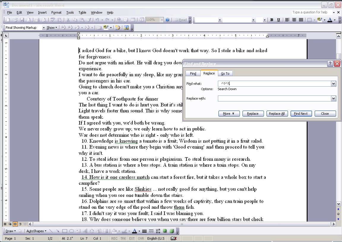 Quick Formatting With Notepad and Word : 8 Steps - Instructables