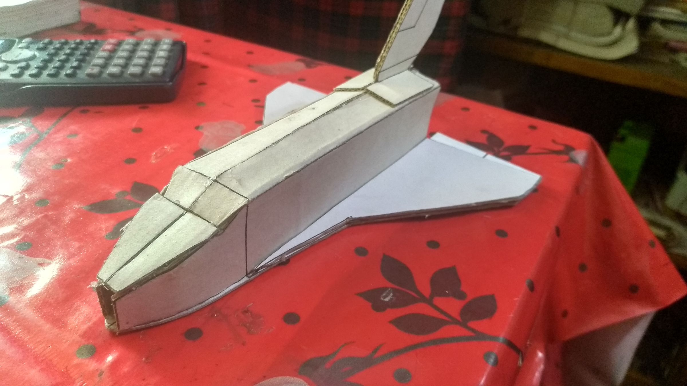 Space Shuttle Atlantis Cardboard Model (With Detachable Cardboard Stand ...