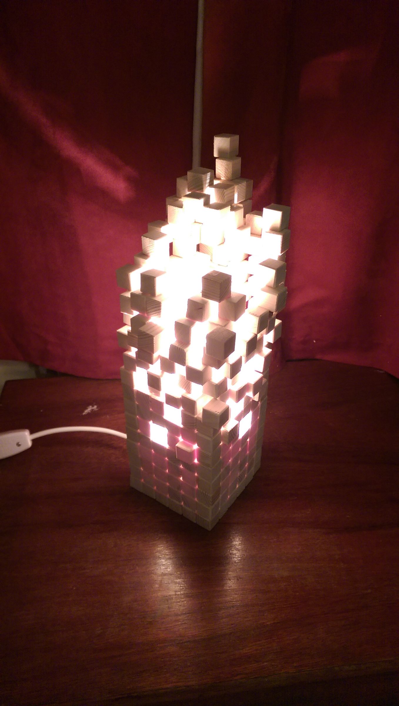 Wooden Pixel Lamp : 8 Steps (with Pictures) - Instructables