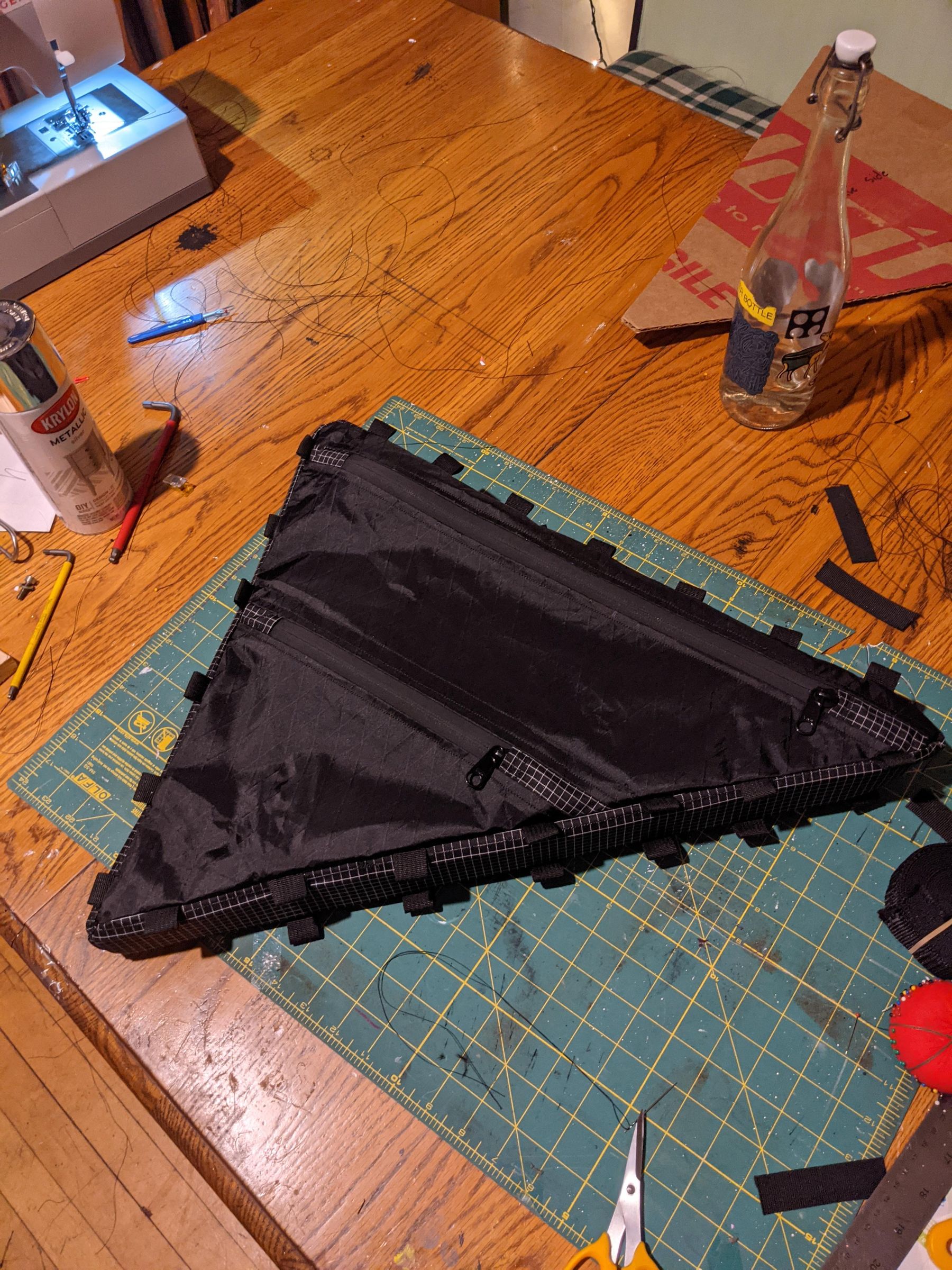 Bicycle Frame Bag for Bike Packing Hooligans : 5 Steps (with Pictures ...