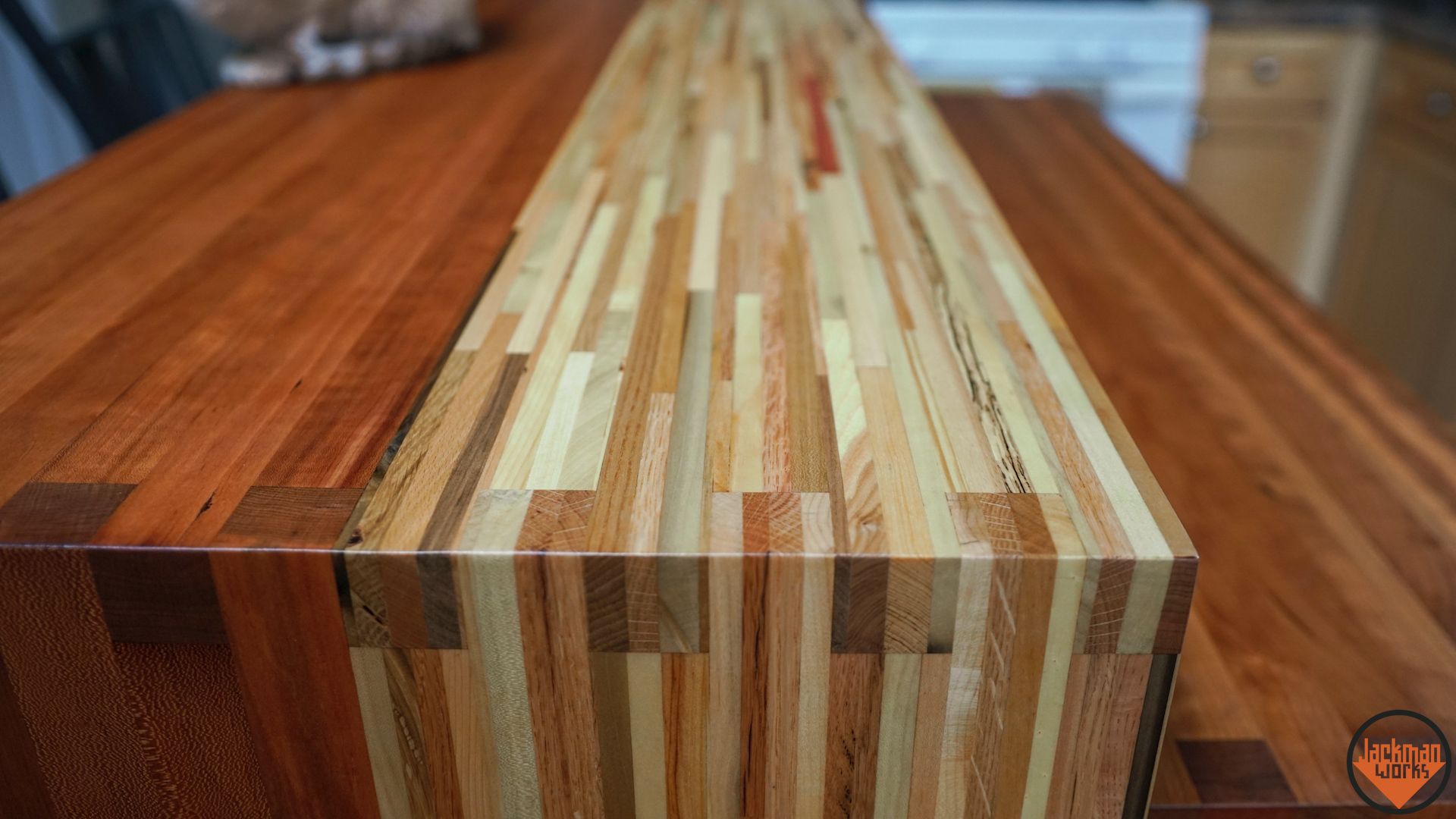 Pallet Wood Butcherblock Countertop That Pivots! (bar Top Dining Table ...