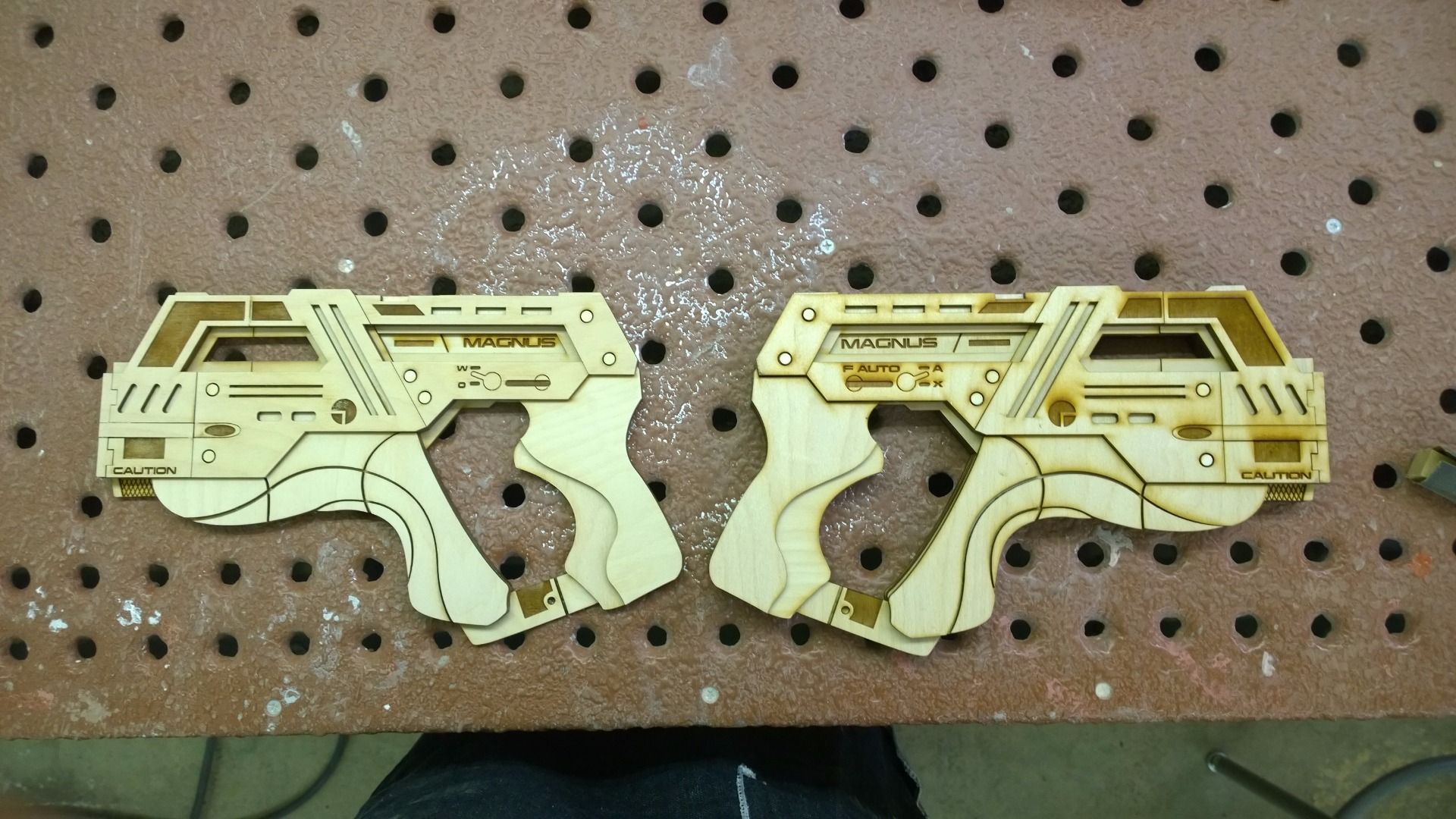 Laser Cut M-6 Carnifex Rubber Band Gun From Mass Effect : 13 Steps ...