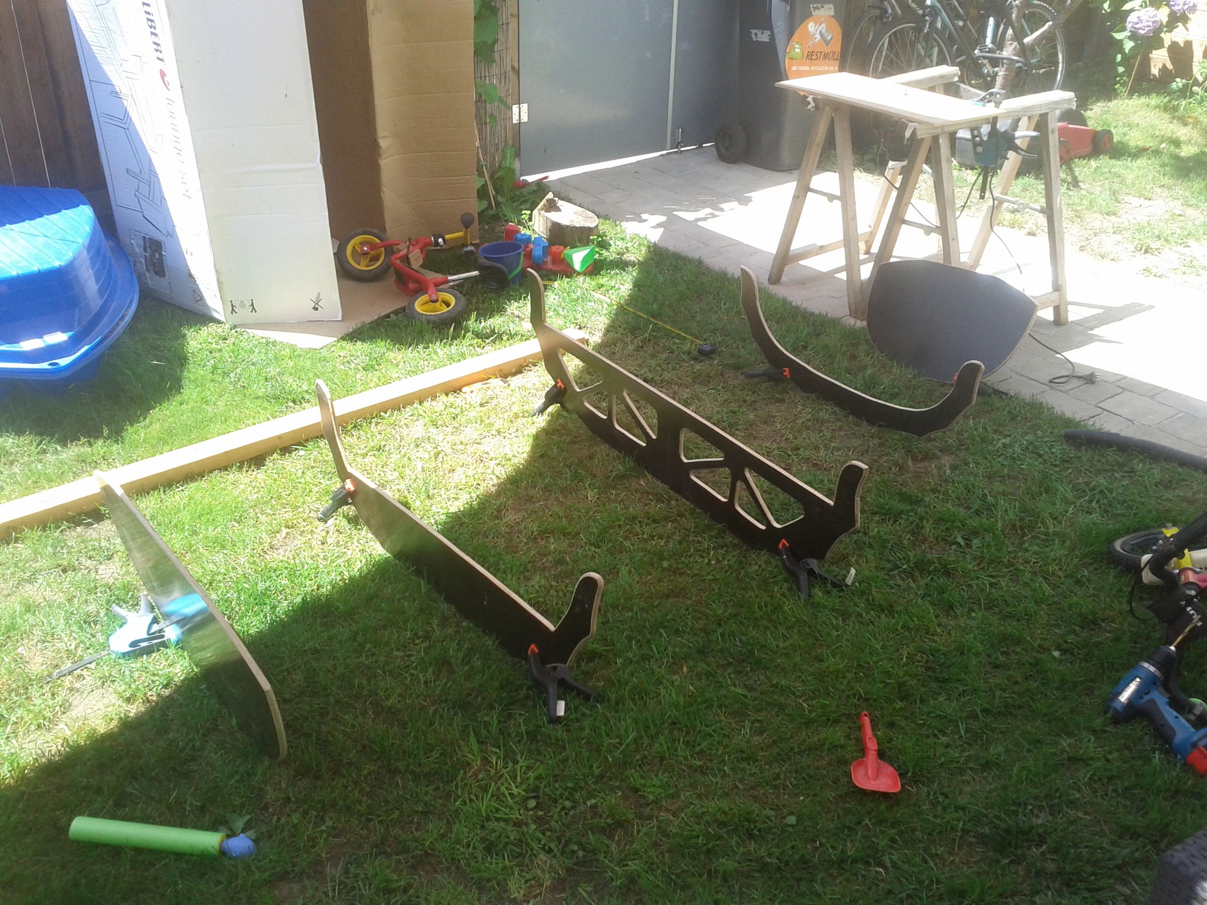 240cm Skin on Frame Sailing Pram With Mirage Drive : 7 Steps (with ...