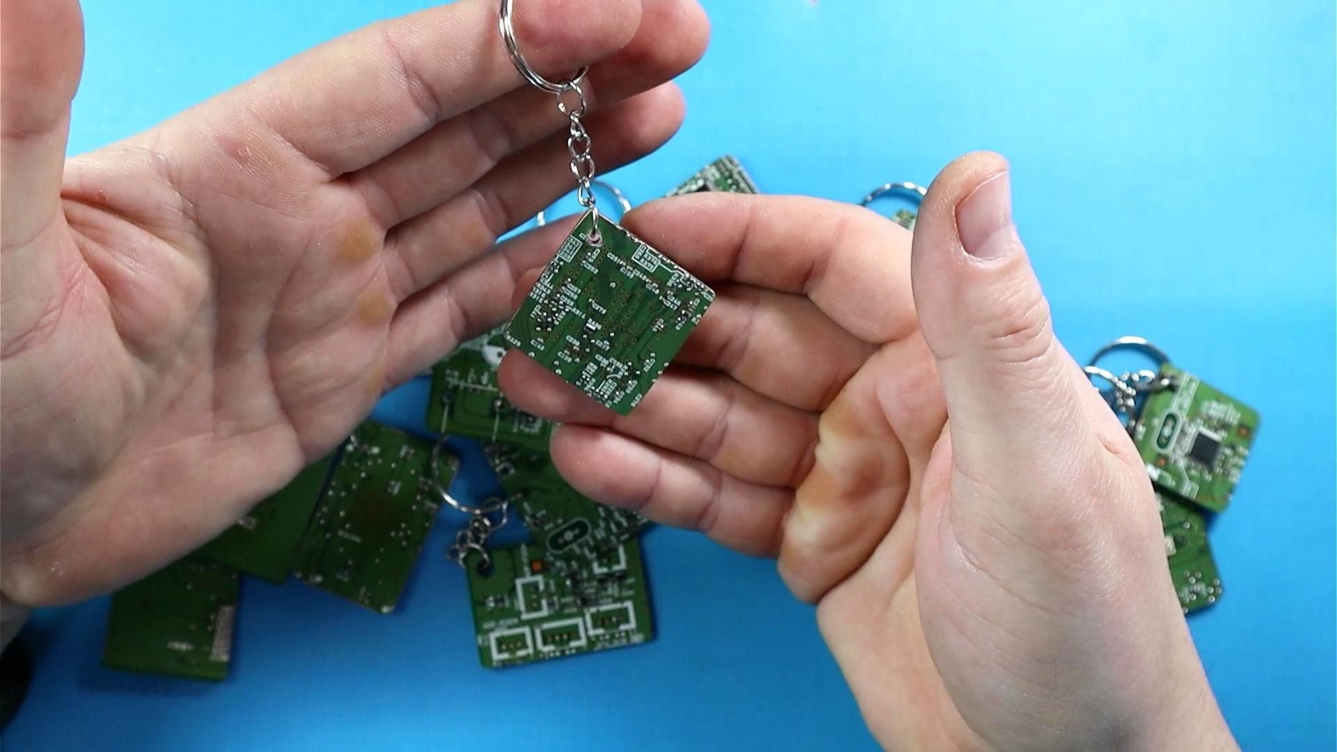 How to Make Beautiful PCB Keyrings From Recycled Printed Circuit Boards ...