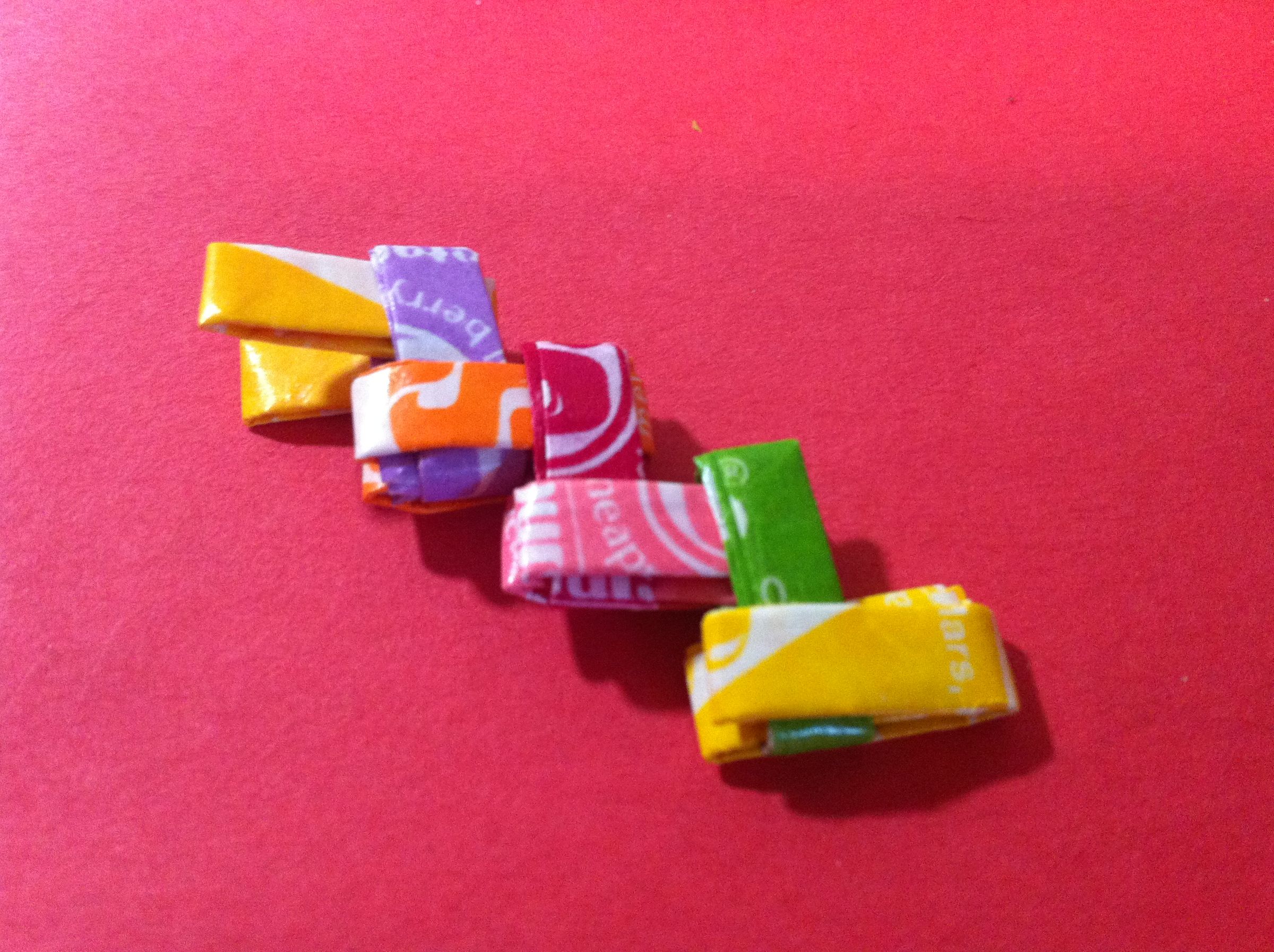 How to Make a Bracelet Out of Candy Wrappers! : 13 Steps (with Pictures ...