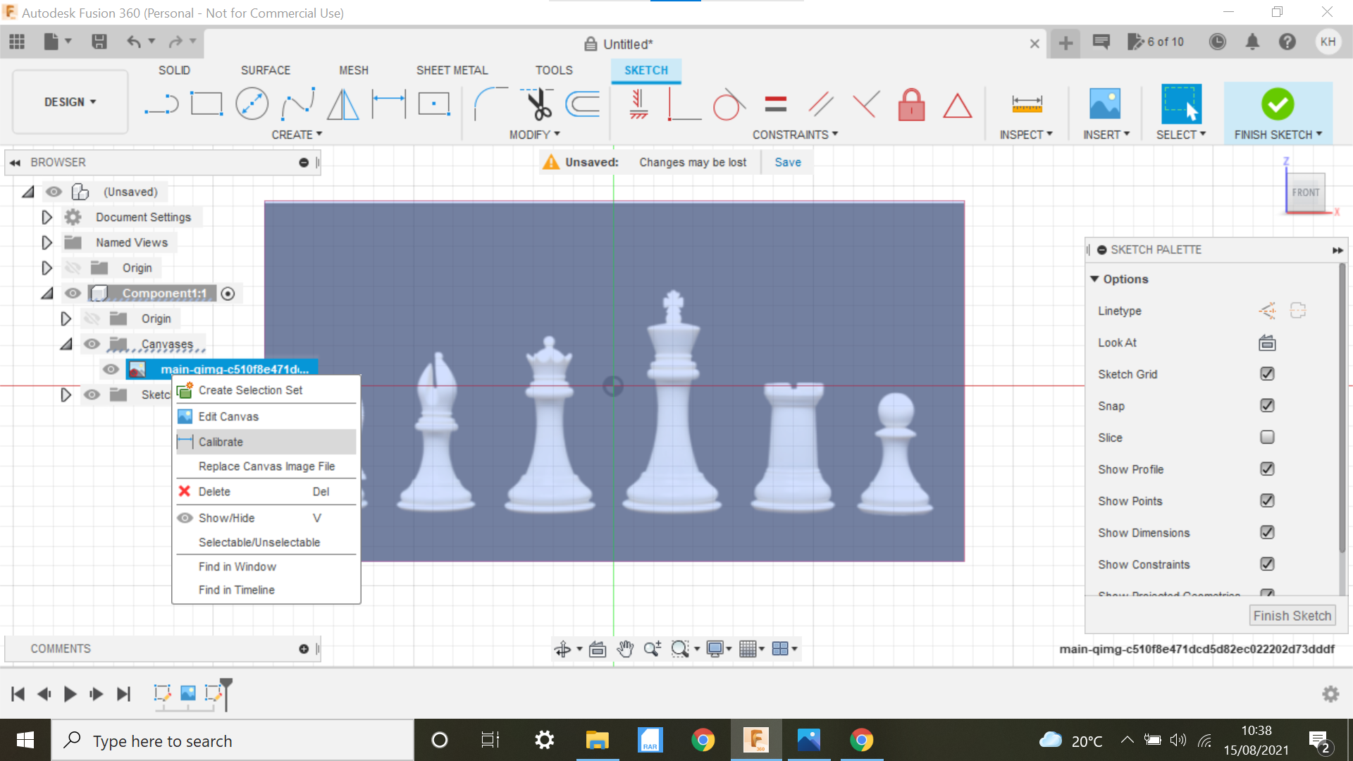 Chess Pieces 3D Printed Designed With Fusion 360 : 4 Steps (with ...
