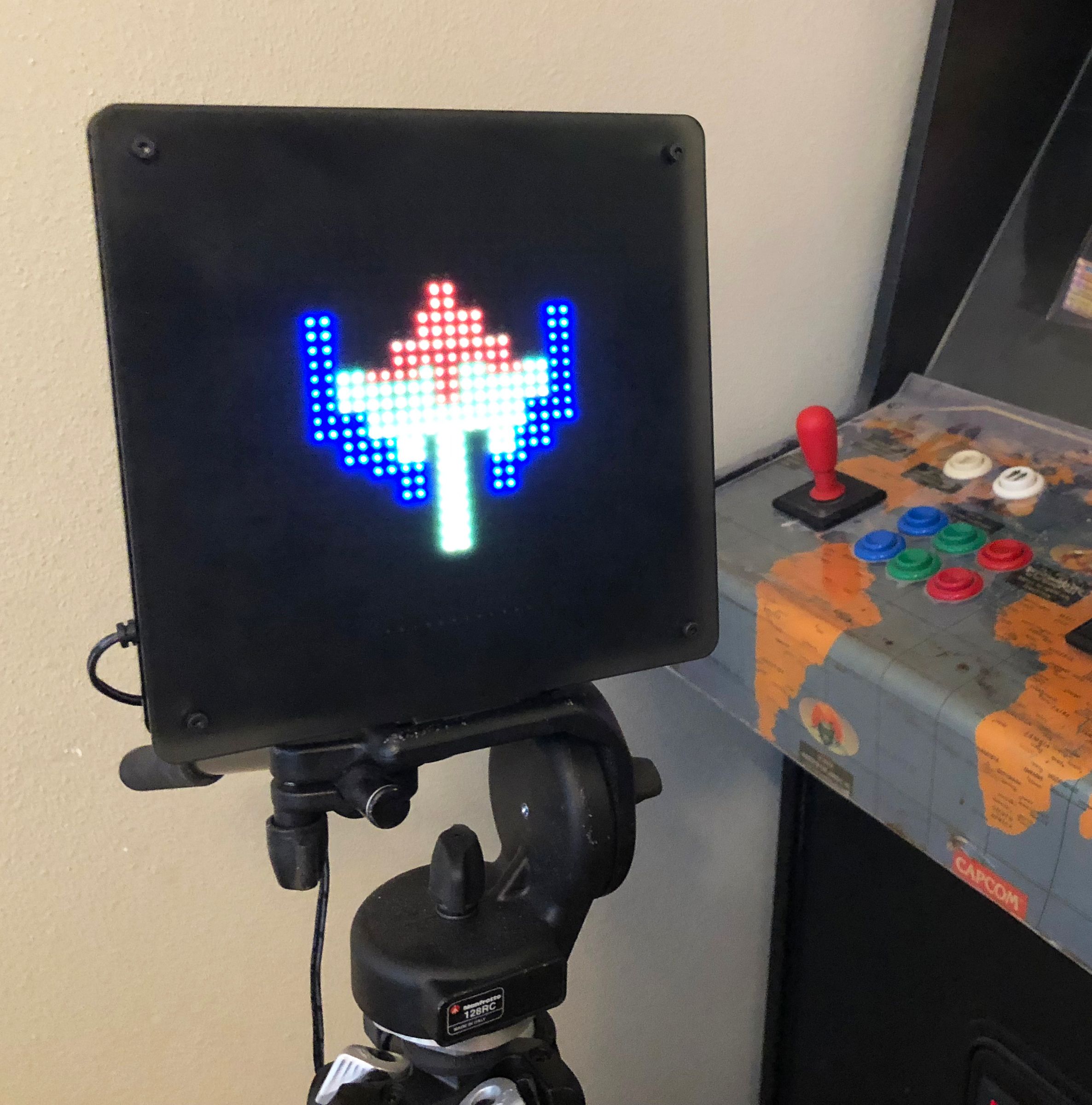 LED Pixel Art Frame With Retro Arcade Art, App Controlled : 7 Steps ...