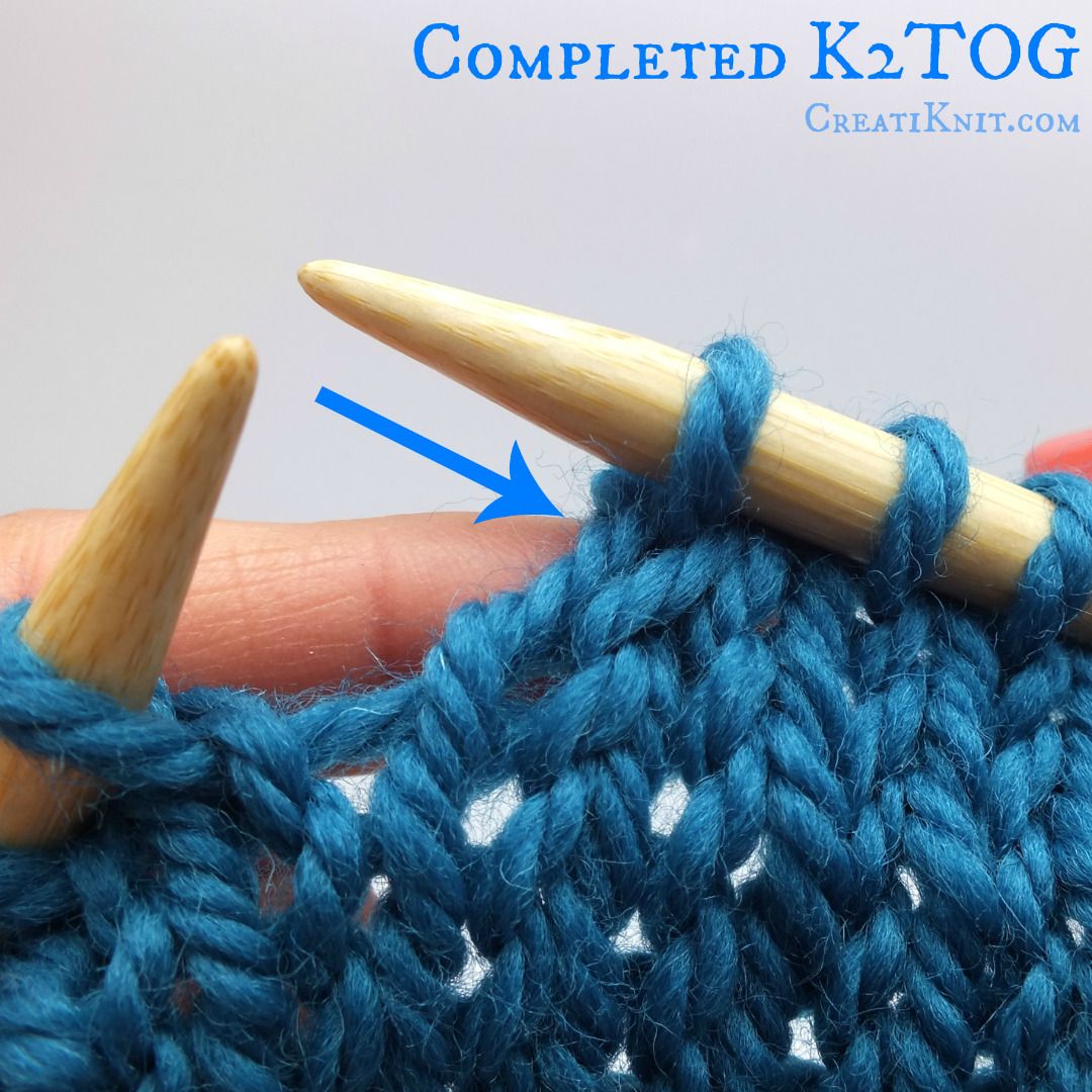 How to K2tog and P2tog (knit 2 Together, Purl 2 Together) : 9 Steps ...
